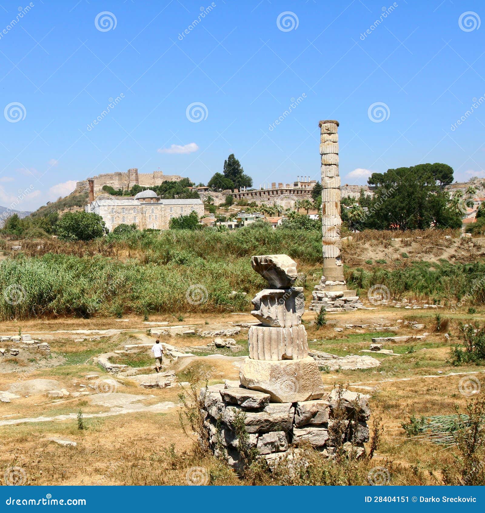 Tempel van Artemis stock afbeelding. Image of steen, architectuur ...
