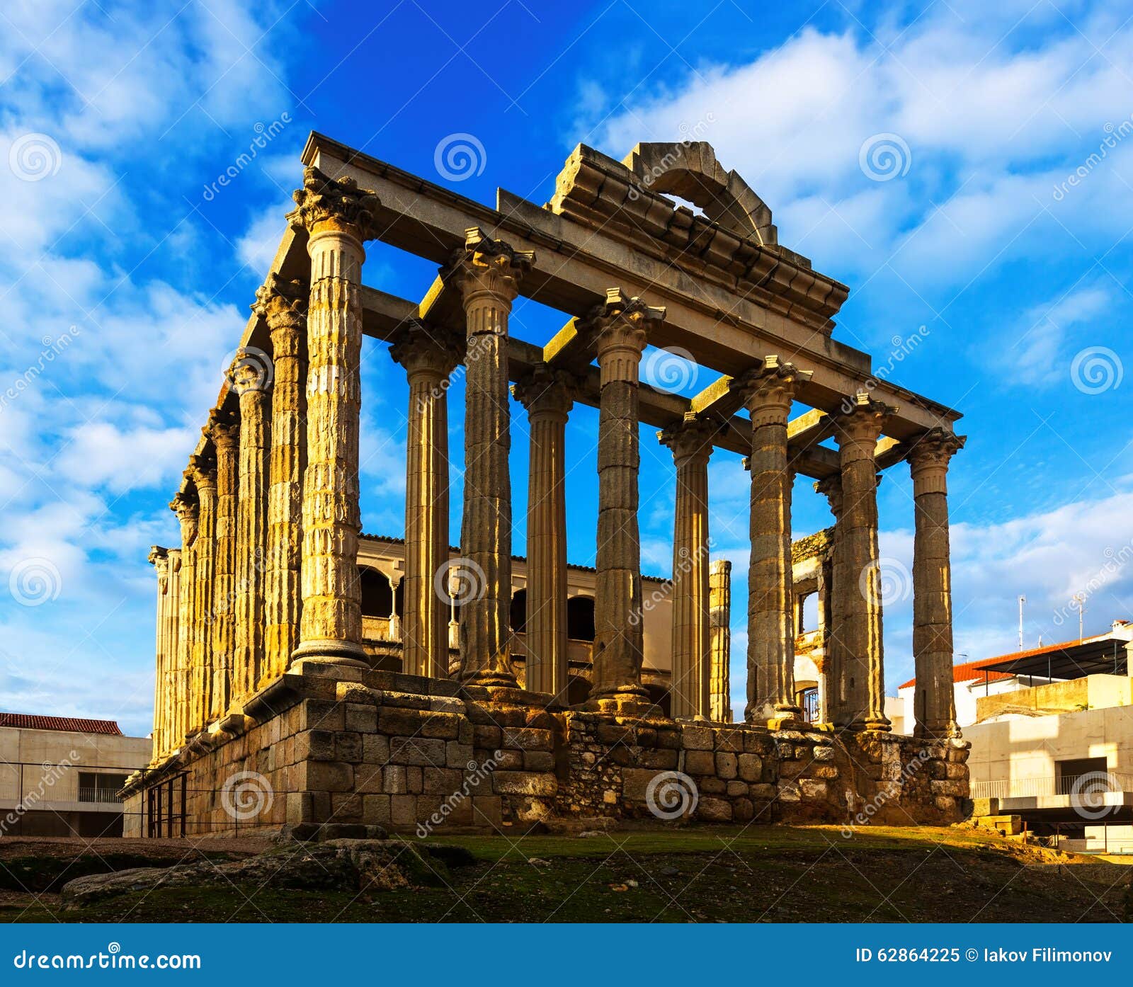 Tempel Van Diana Merida, Spanje Stock Afbeelding - Image of ...