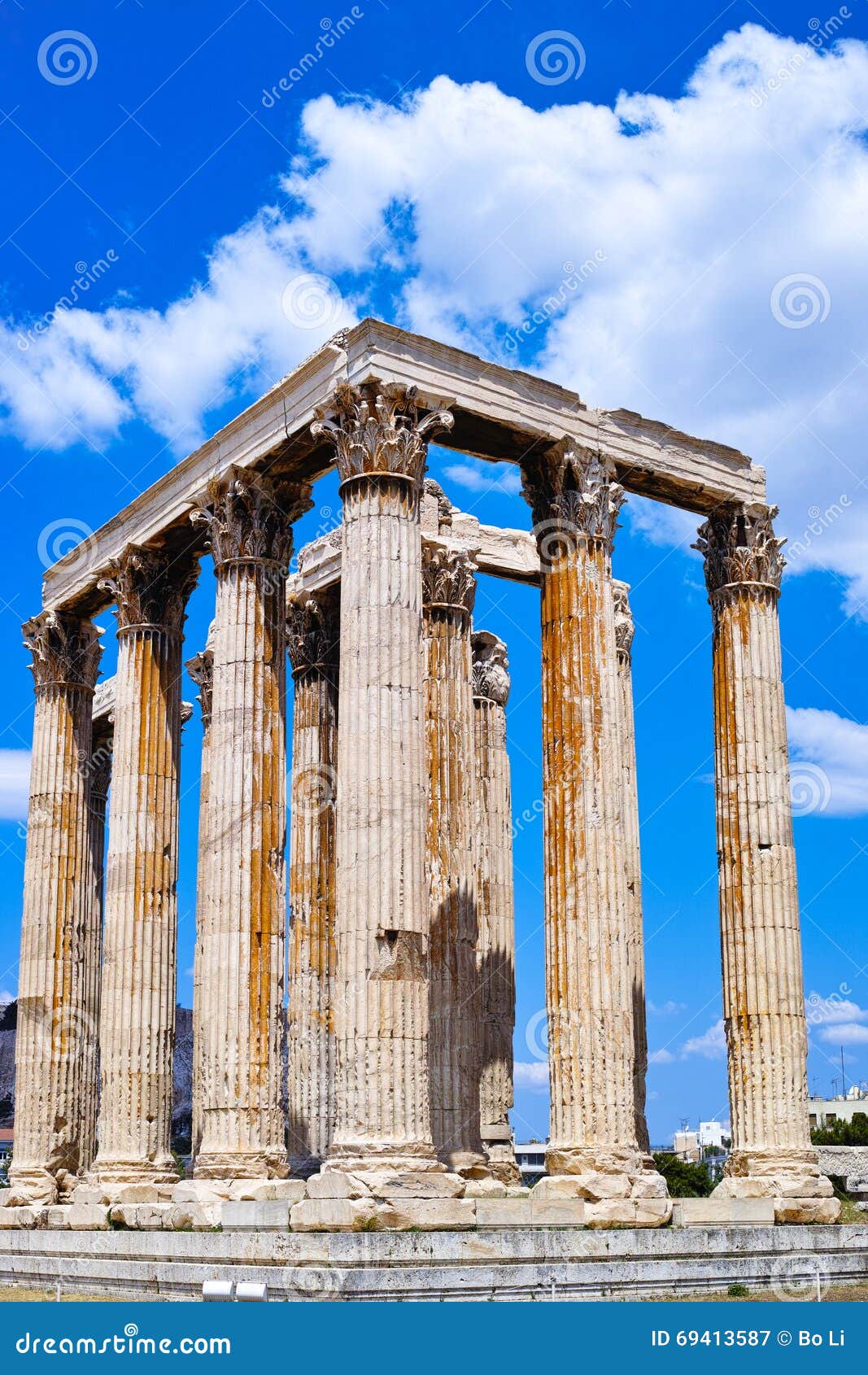 Tempel Van Zeus, Olympia, Griekenland Stock Afbeelding - Image of ...