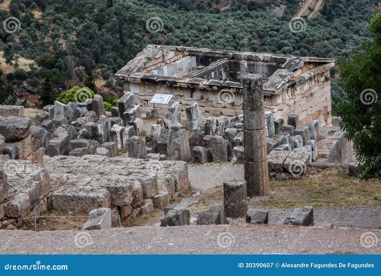 Tempel Von Apollo in Delphi Stockbild - Bild von orakel, apollo: 30390607