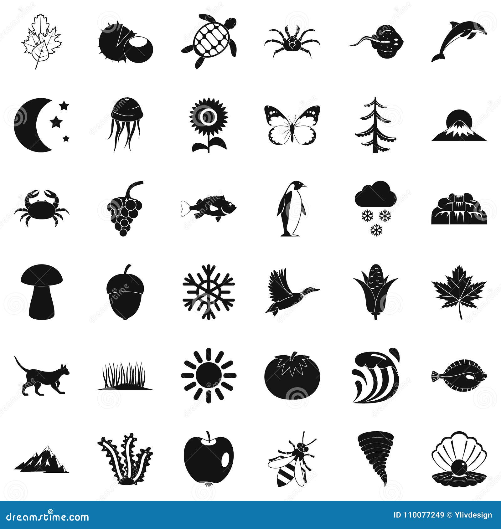 Temper Icons Set, Simple Style Stock Vector - Illustration of beauty ...