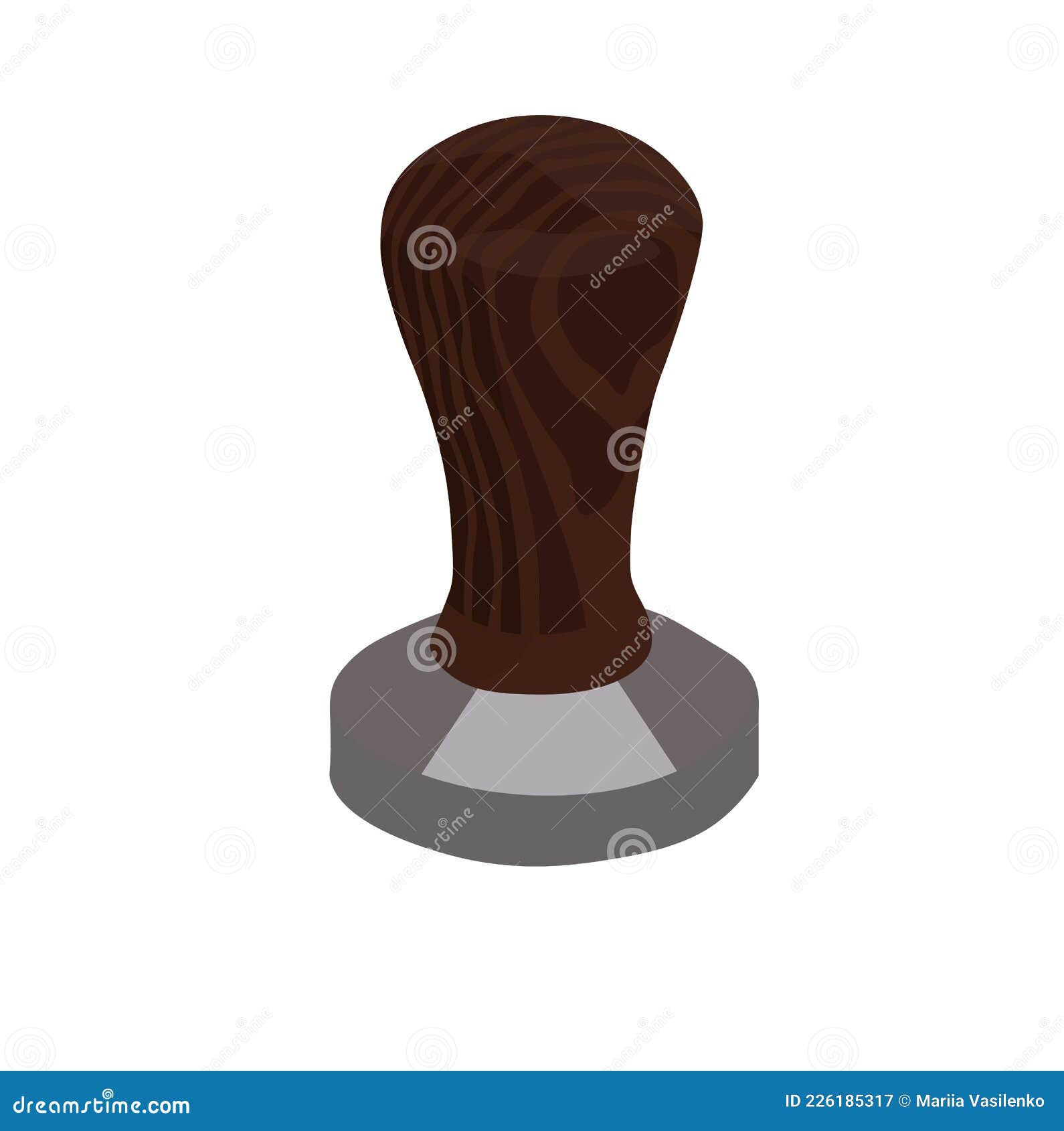 Temper Vector Stock Illustration. a Tool for Making Coffee. Notary`s ...