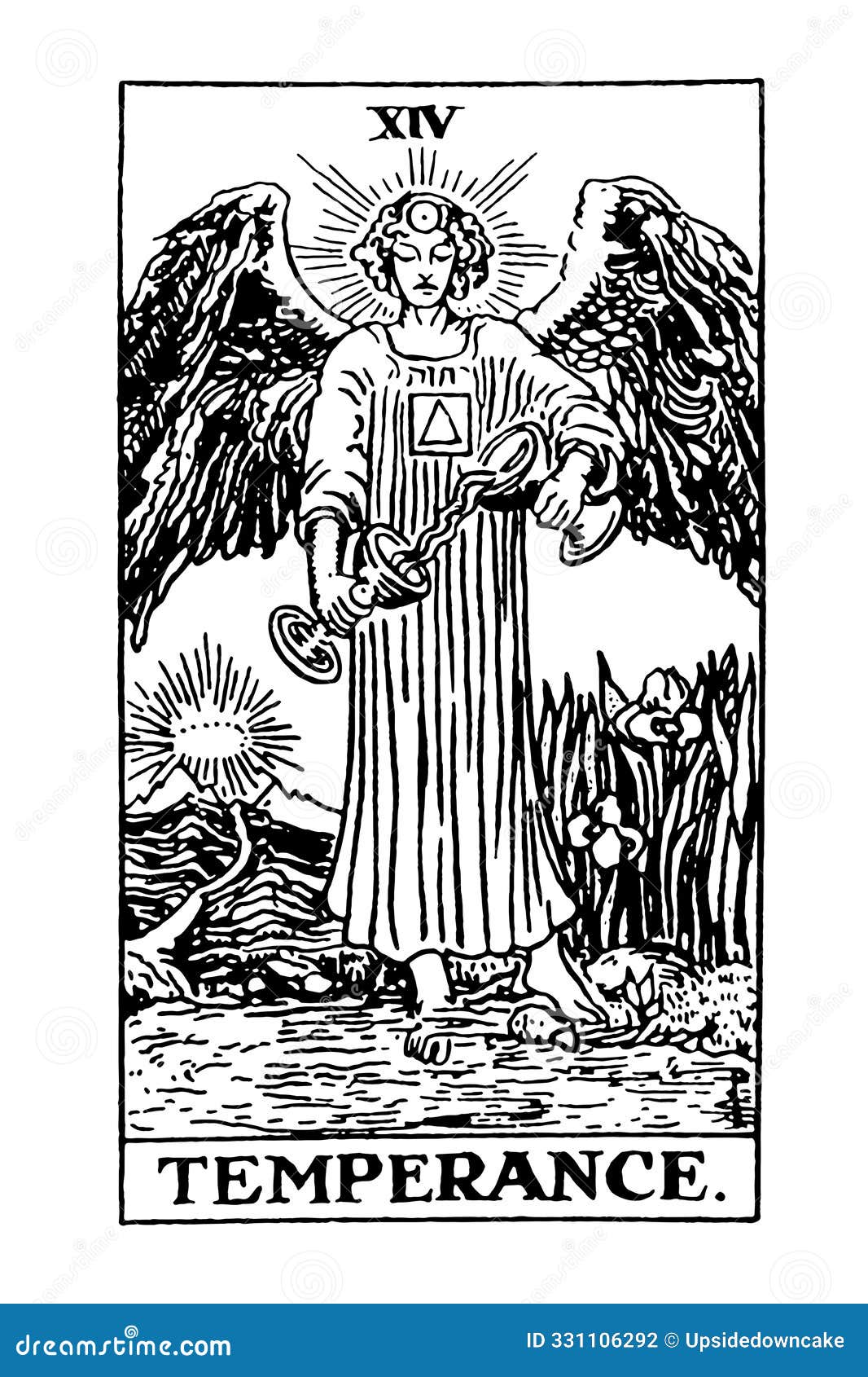 Temperance. Major Arcana Tarot Card Created With Generative AI ...