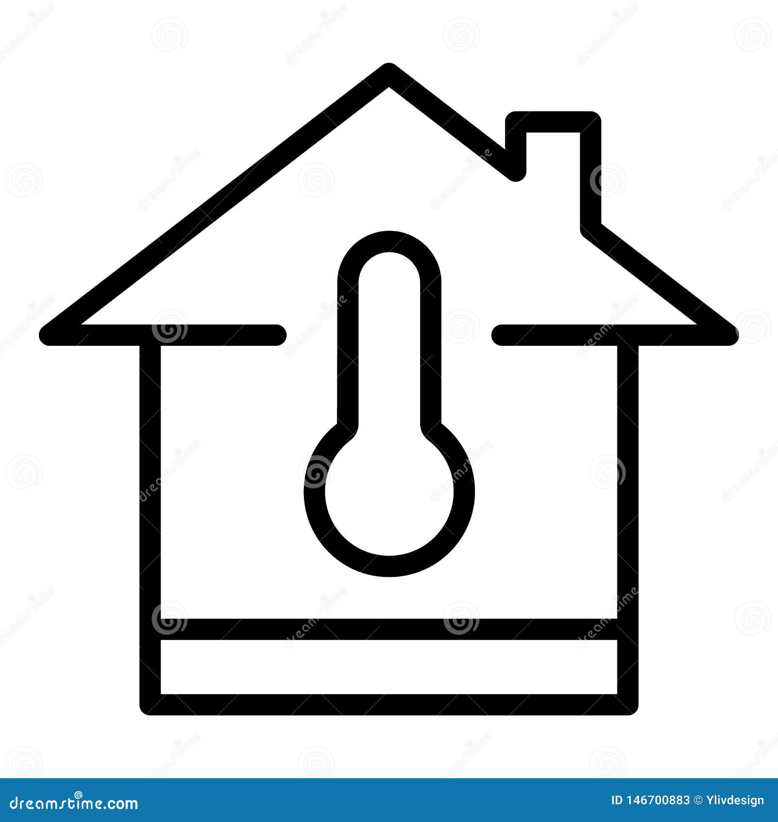 Temperature Adjustment Icon, Outline Style Stock Vector - Illustration ...