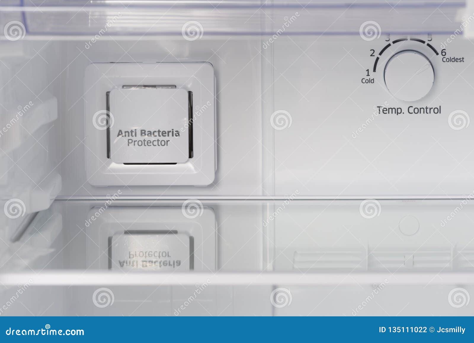 Temperature Control Icon in Refrigerator Stock Photo - Image of display ...