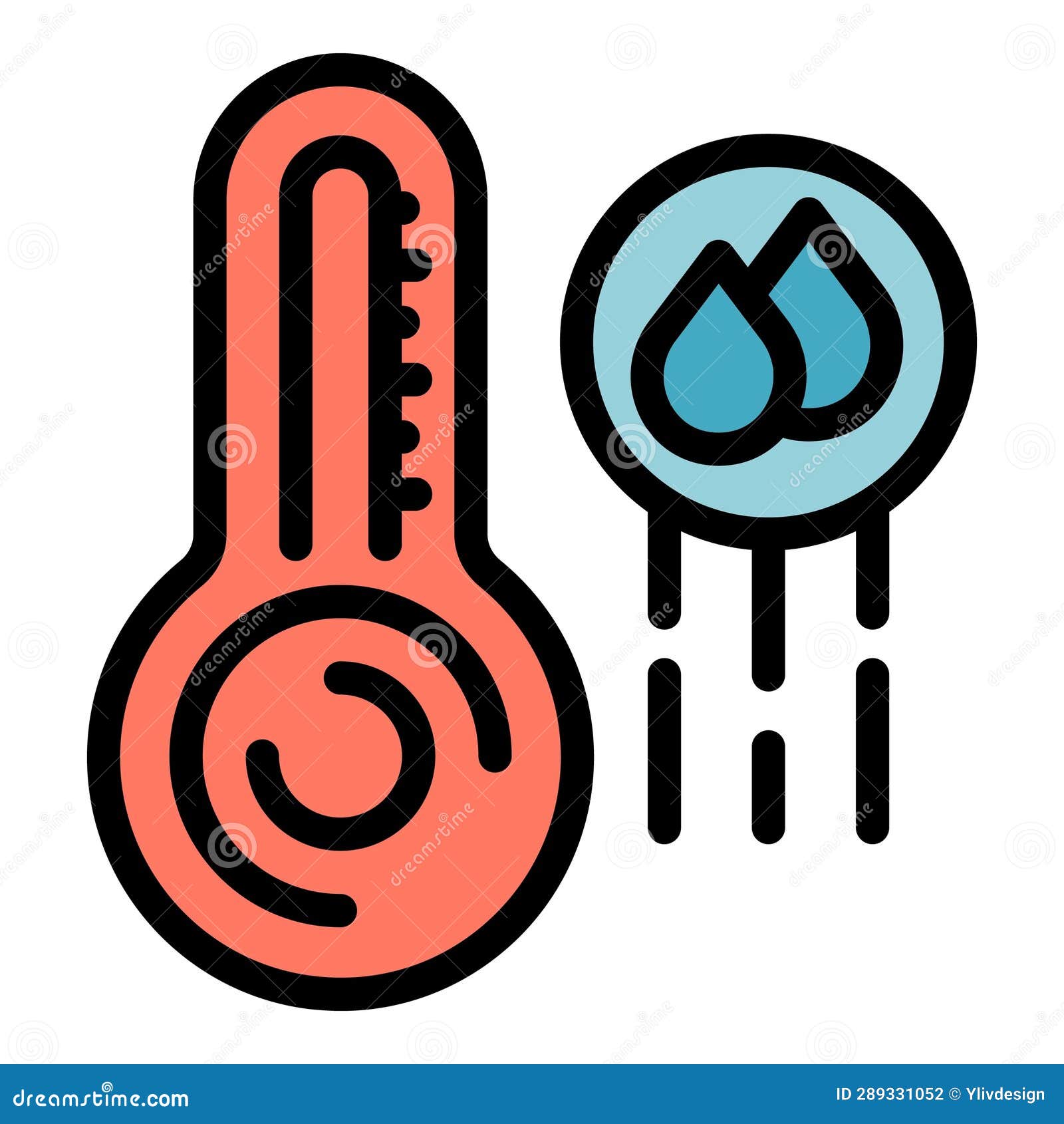 Temperature Control Icon Vector Flat Stock Vector - Illustration of ...