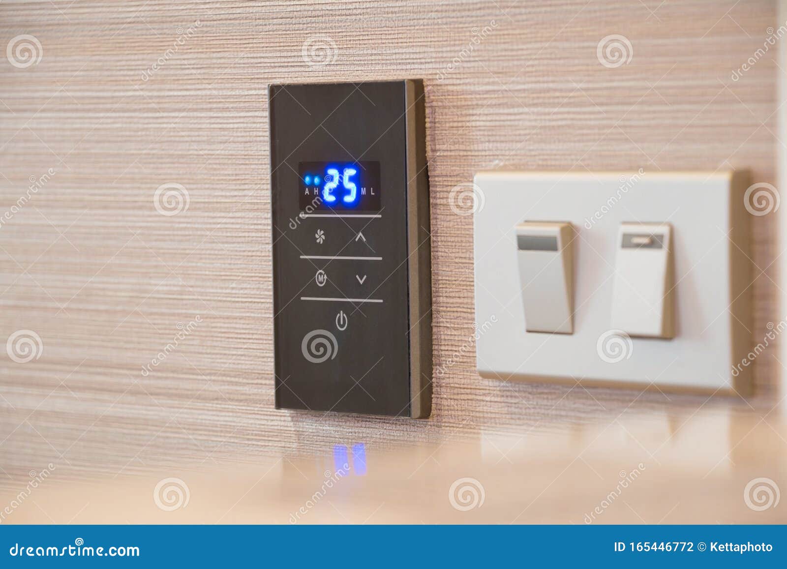 Temperature Control Panel, Thermostat Stock Photo - Image of condition ...