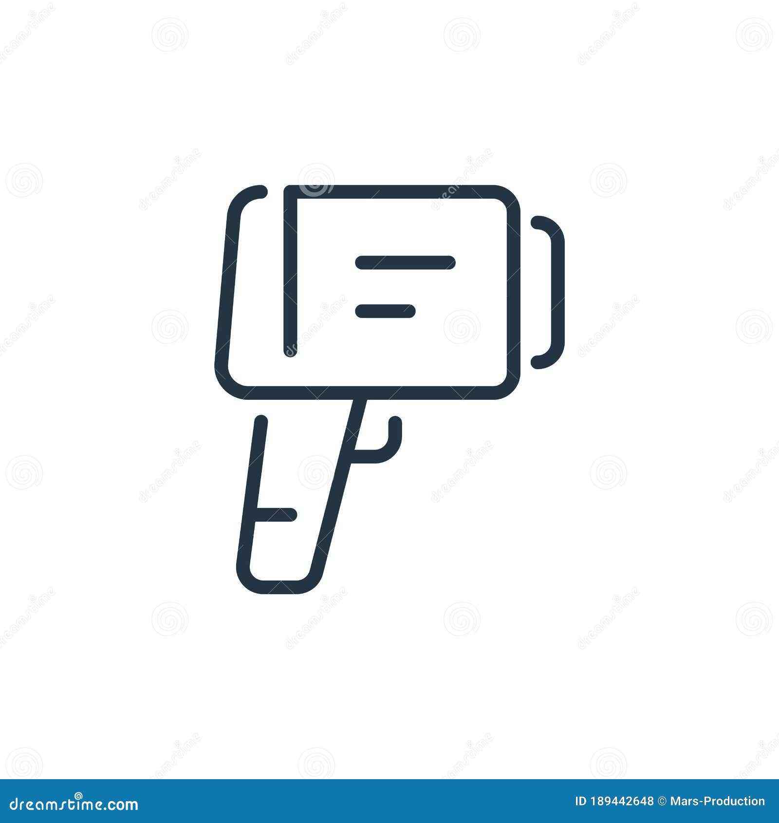 Temperature Control Vector Icon Isolated on White Background. Outline ...