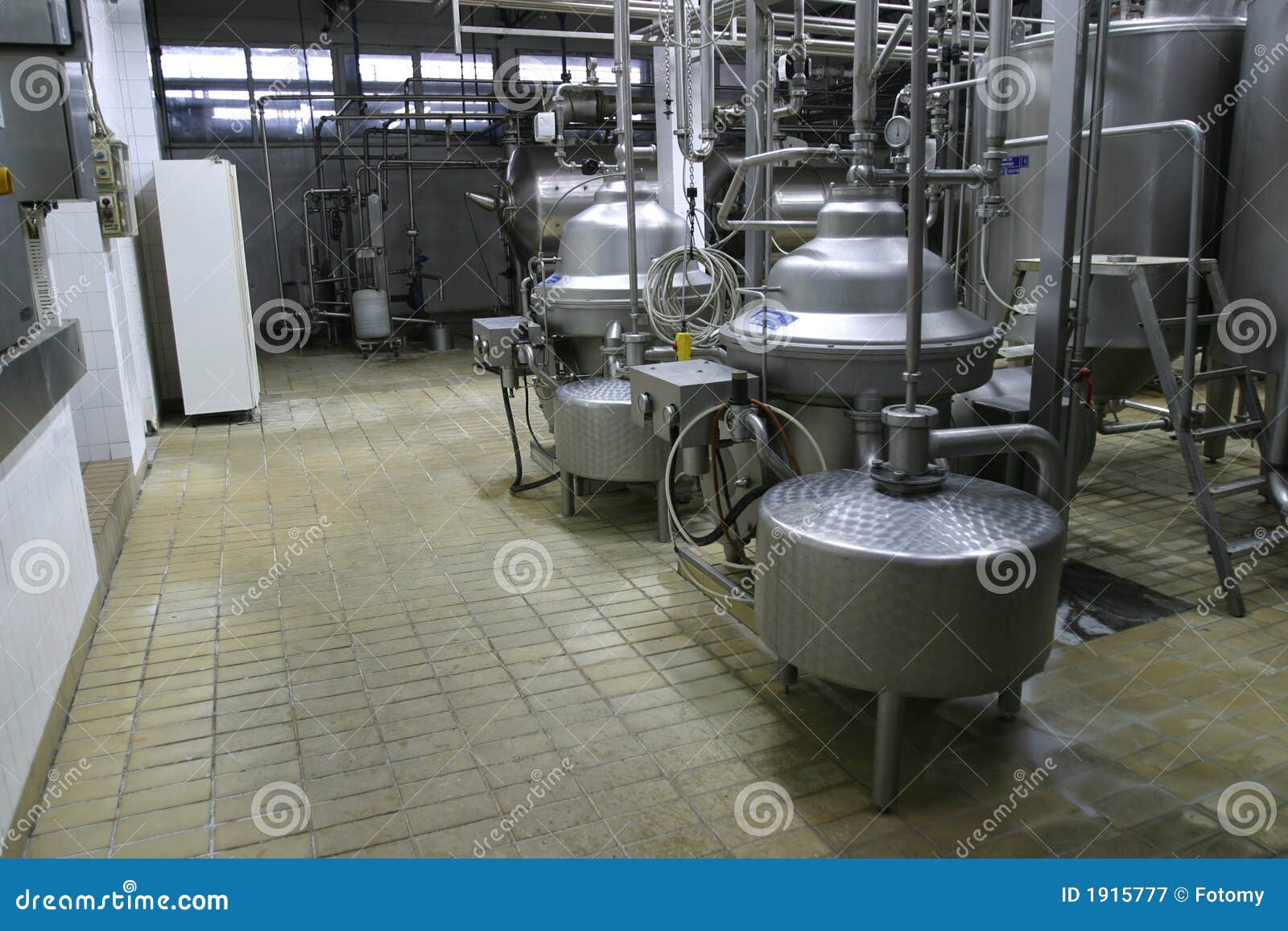 Temperature Controlled Pressure Tanks in Factory Stock Image - Image of ...