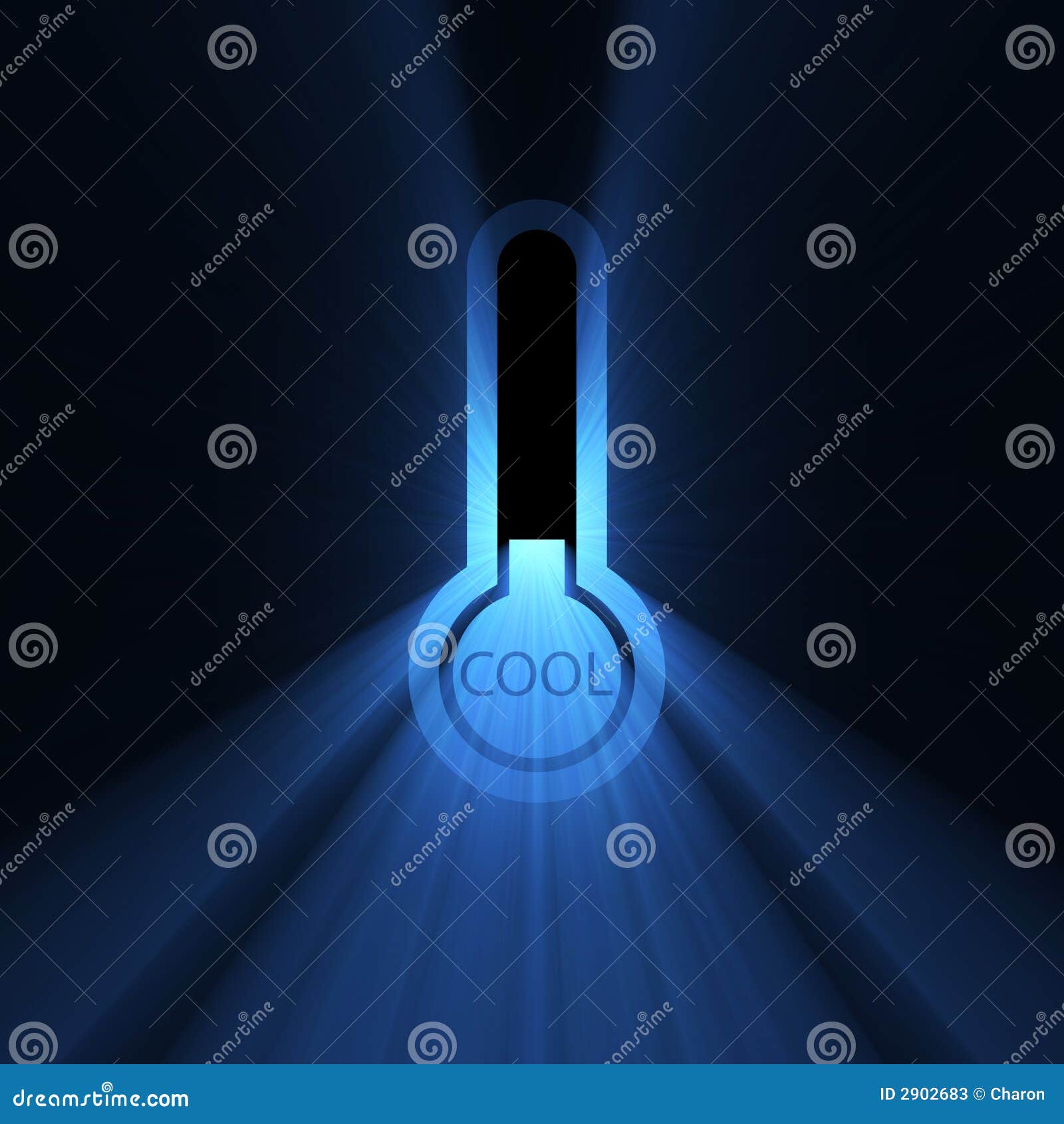 Temperature Cool Chilly Sign Flare Stock Illustration - Illustration of ...