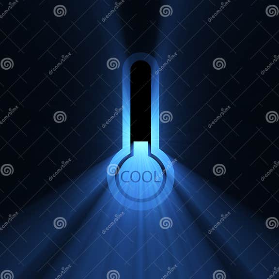 Temperature Cool Chilly Sign Flare Stock Illustration - Illustration of ...