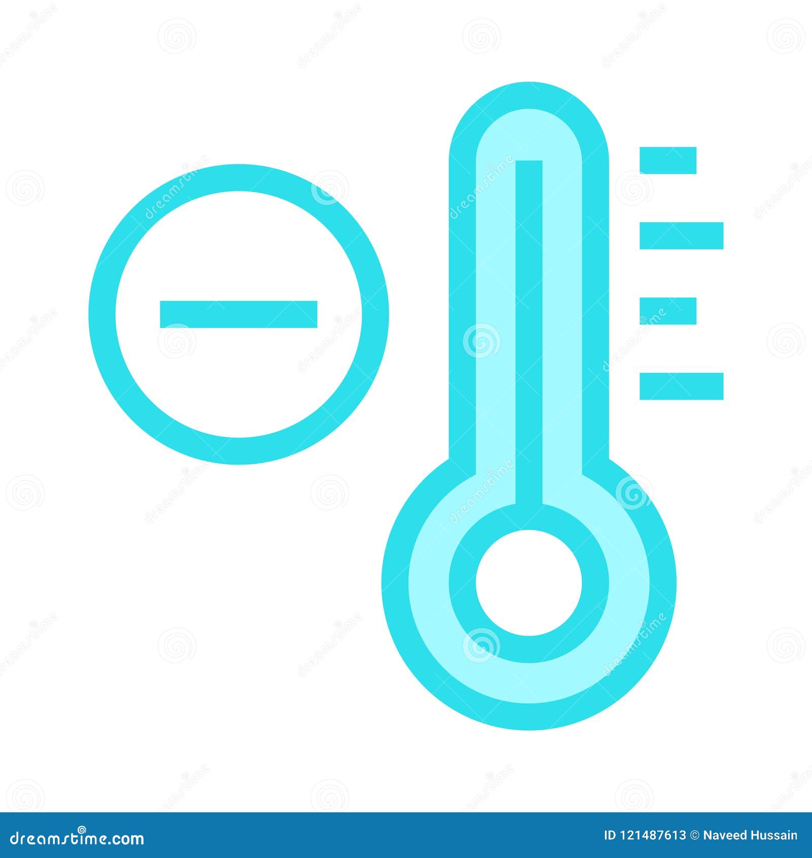 Temperature Decrease Color Line Icon Stock Illustration - Illustration of equipment, glass ...