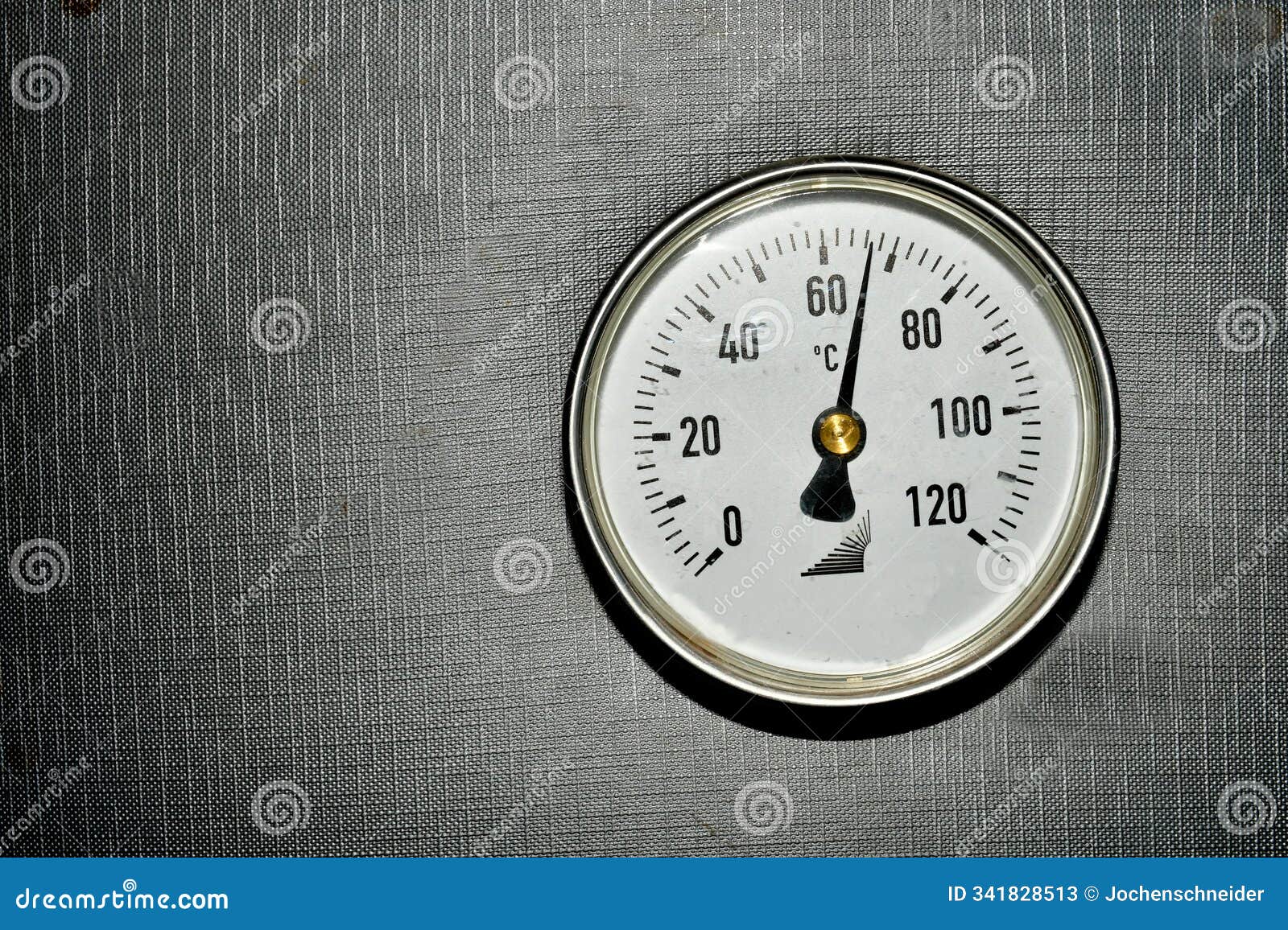 Temperature Display on a Hot Water Tank Stock Image - Image of building ...