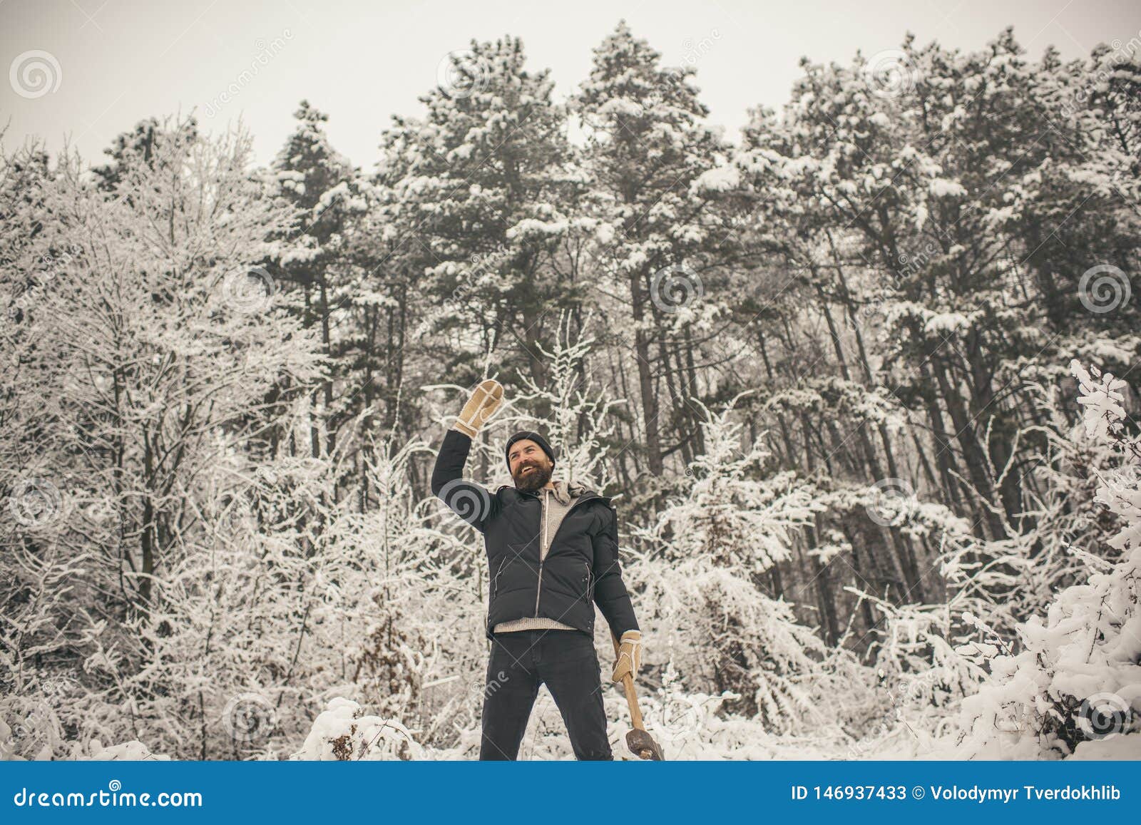 Temperature, Freezing, Cold Snap, Snowfall. Stock Image - Image of ...