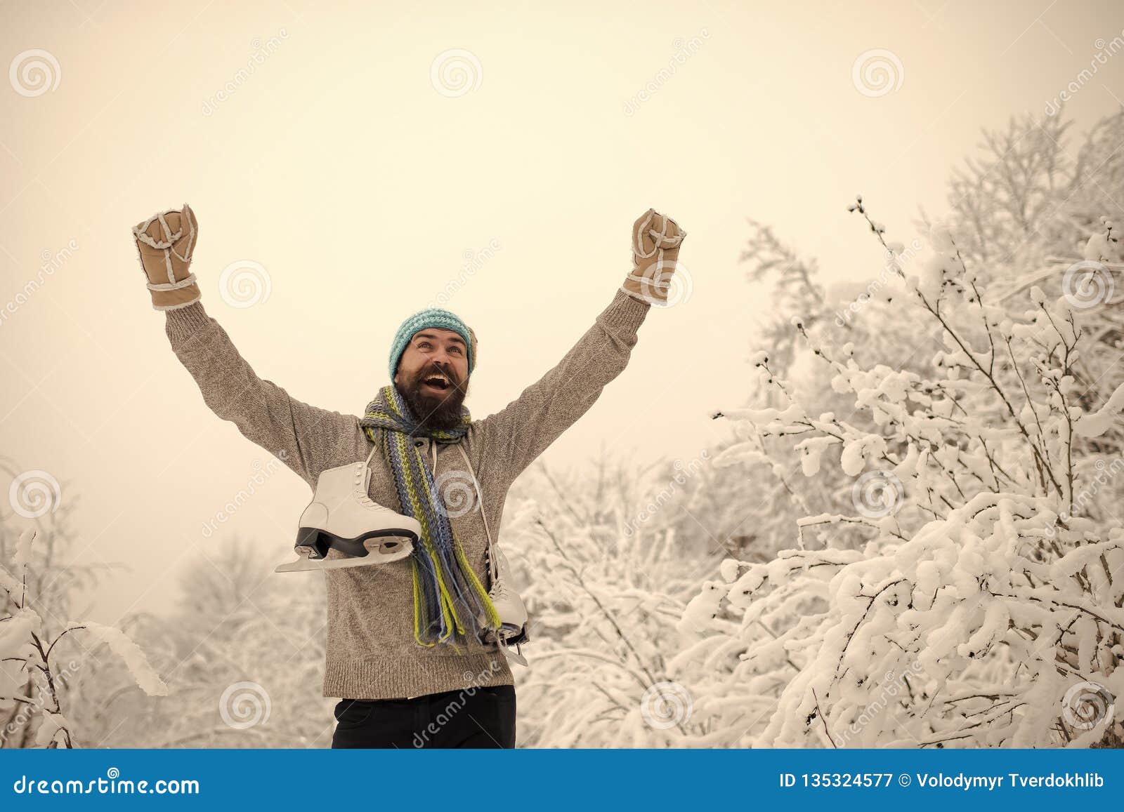 Temperature, Freezing, Cold Snap, Snowfall. Stock Image - Image of ...