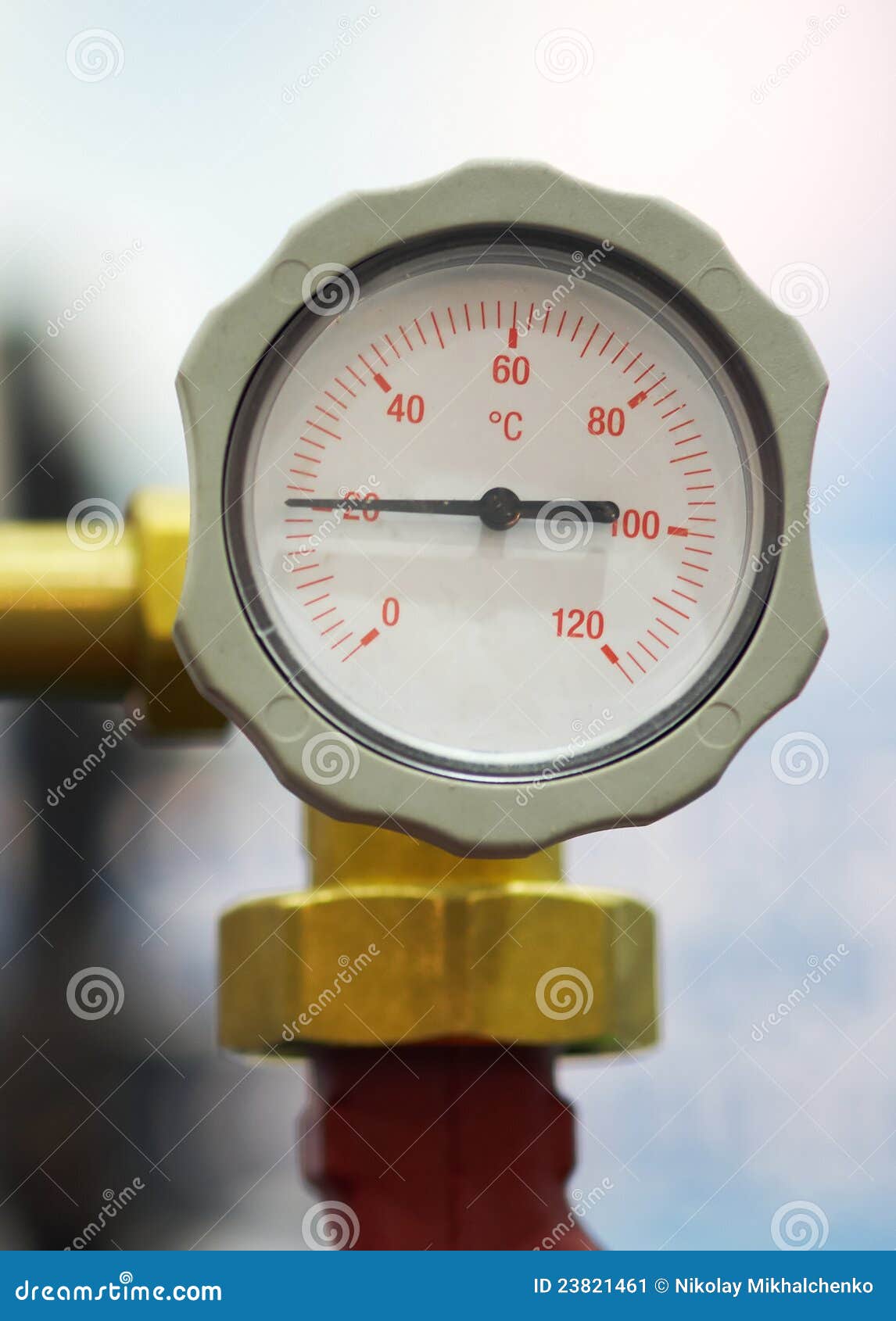 Temperature gauge stock image. Image of temperature, technical - 23821461