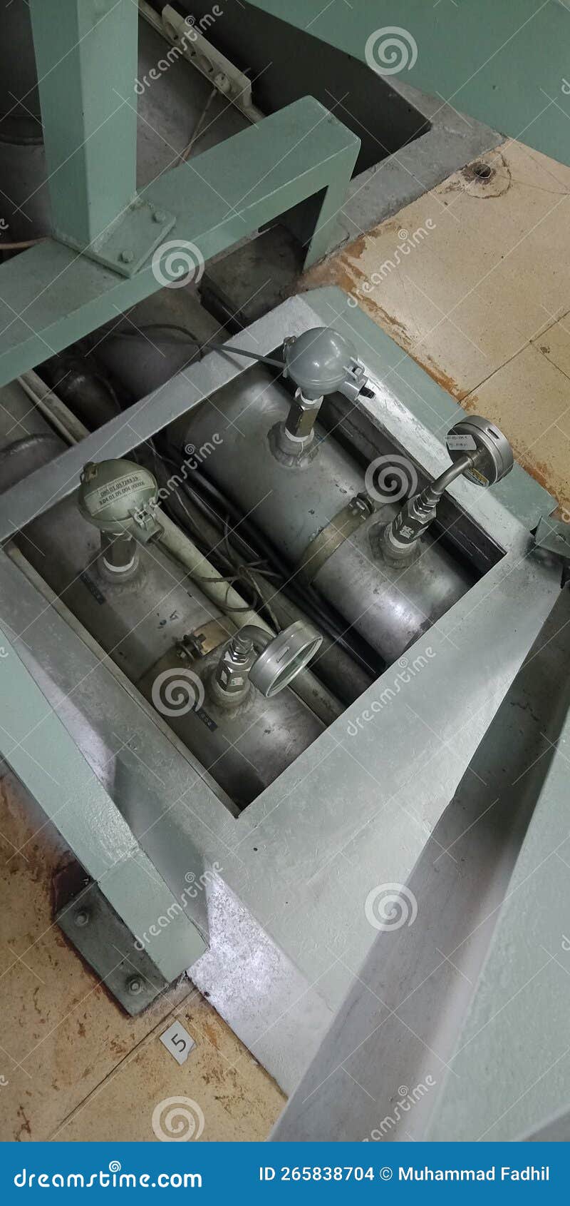 Temperature Gauge that is Often Used in the Factory Stock Photo - Image ...