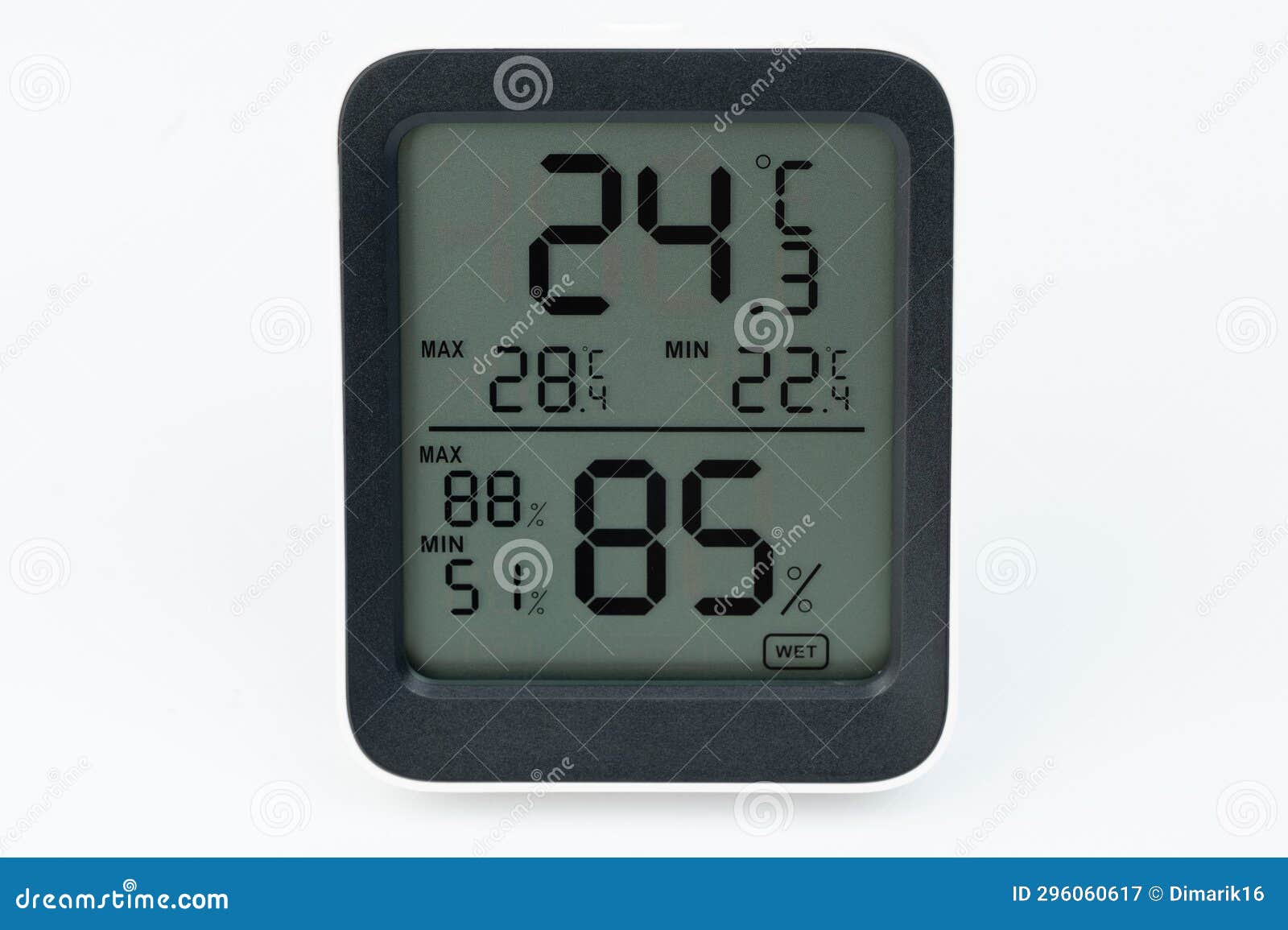 Temperature and Humidity Measure Device Stock Image - Image of ...