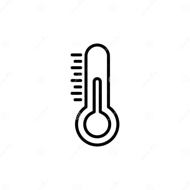 Temperature Icon Ideal for Weather Apps Stock Illustration ...