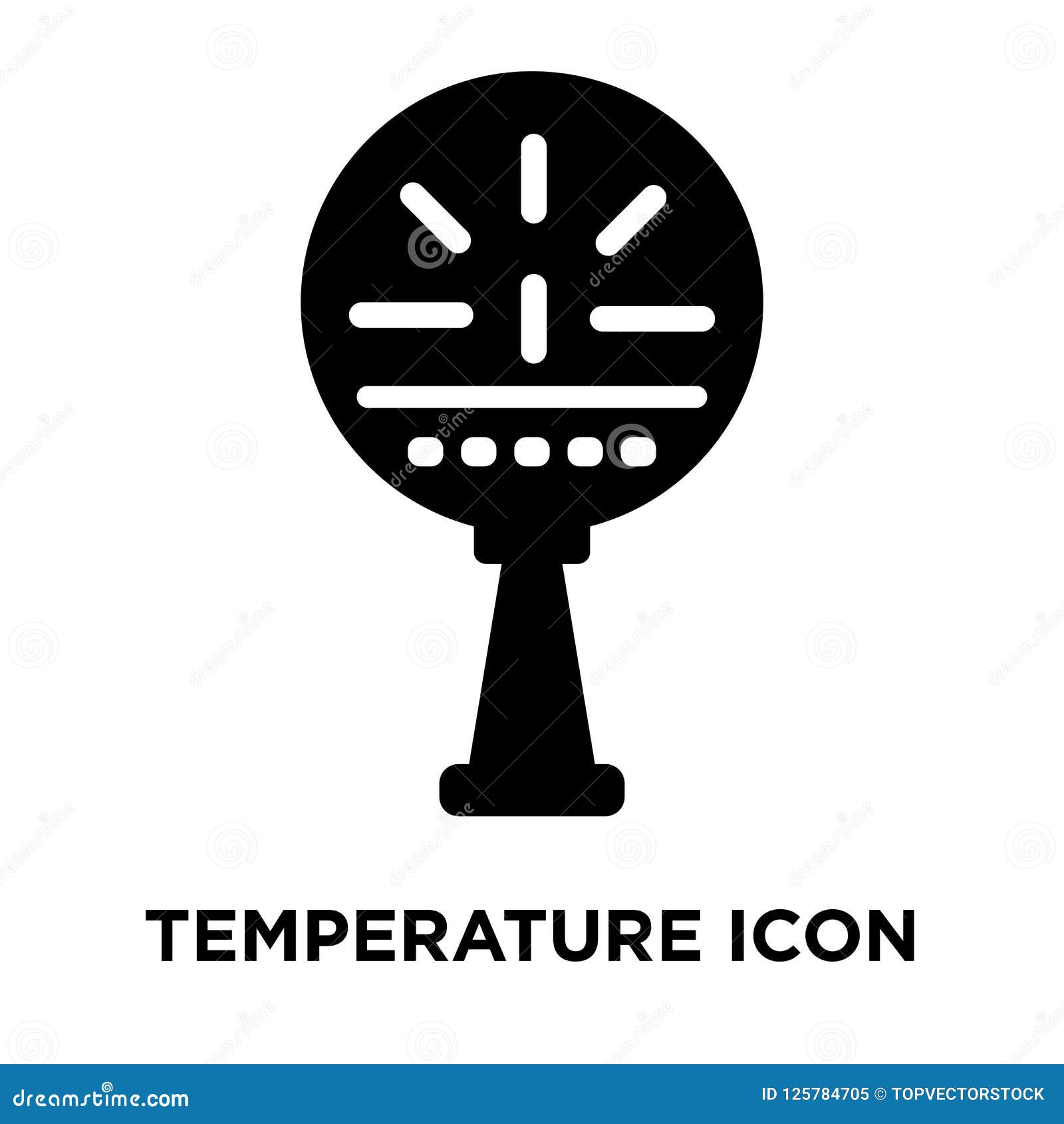 Temperature Icon Vector Isolated on White Background, Logo Concept of ...