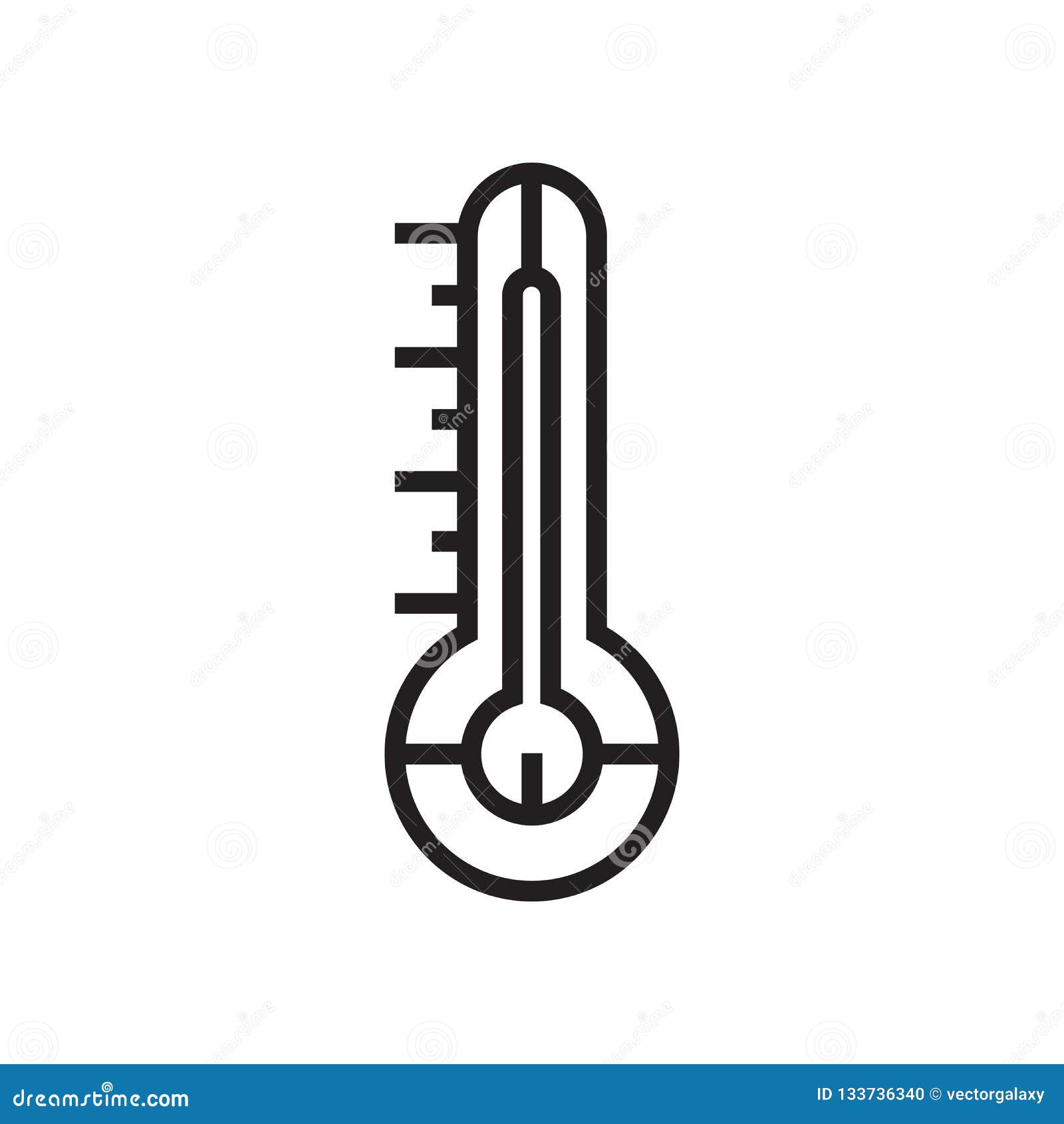 Temperature Icon Vector Sign and Symbol Isolated on White Background ...