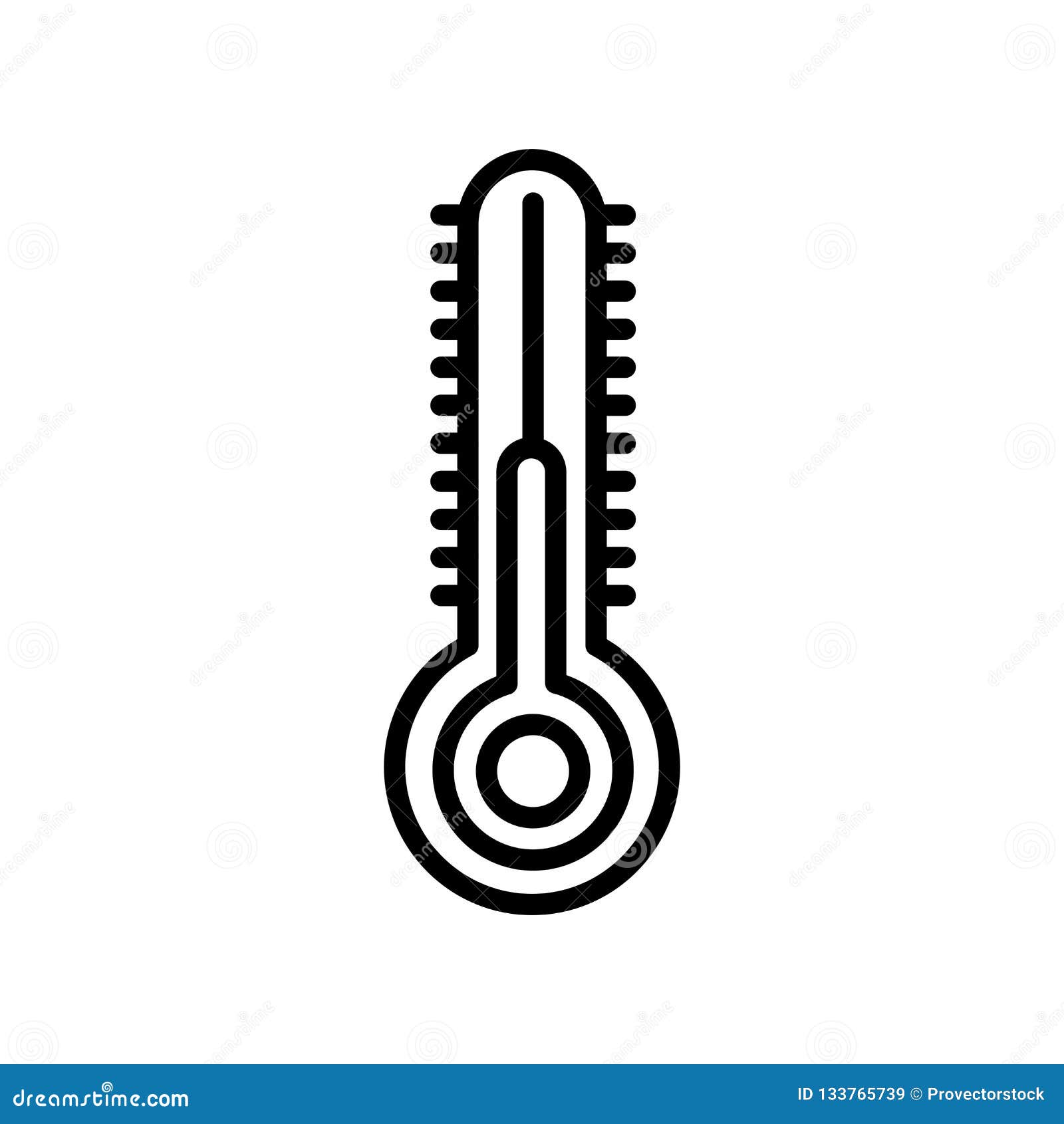 Temperature Icon Vector Sign and Symbol Isolated on White Background ...