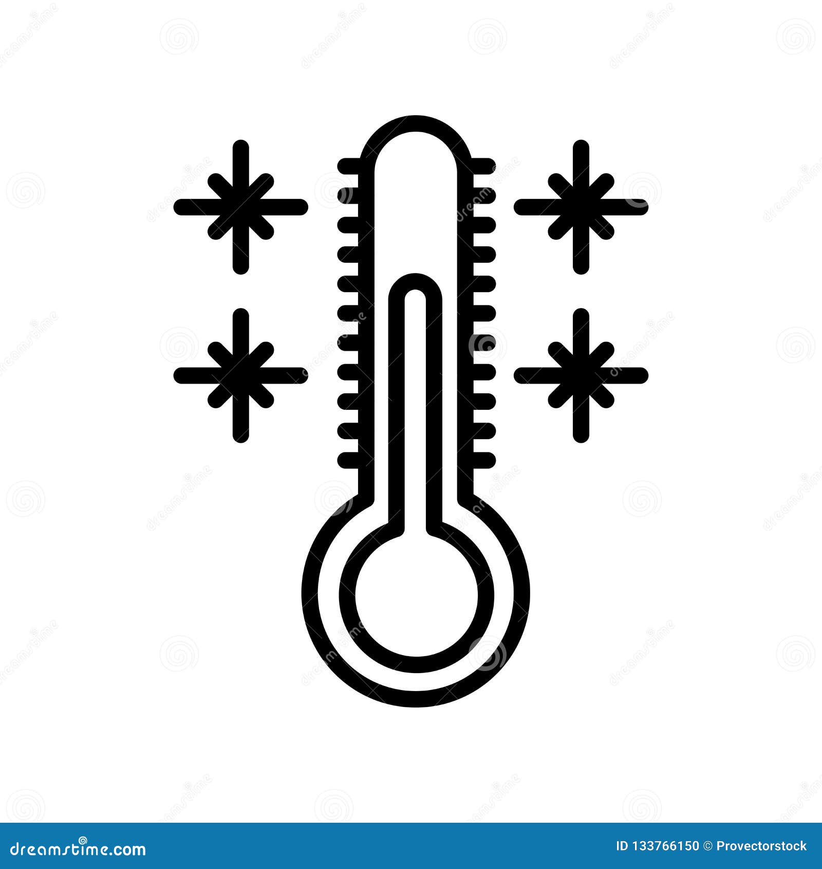 Temperature Icon Vector Sign and Symbol Isolated on White Background ...