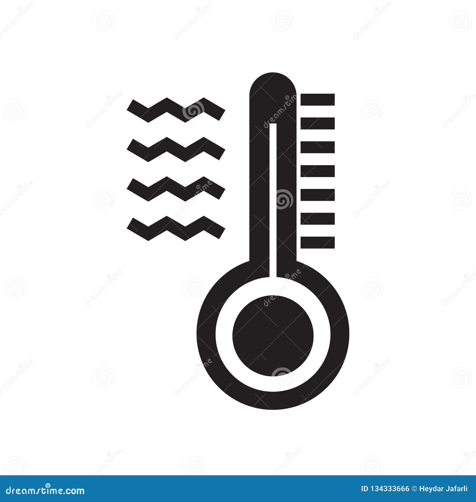 Temperature Icon Vector Sign And Symbol Isolated On White Background ...