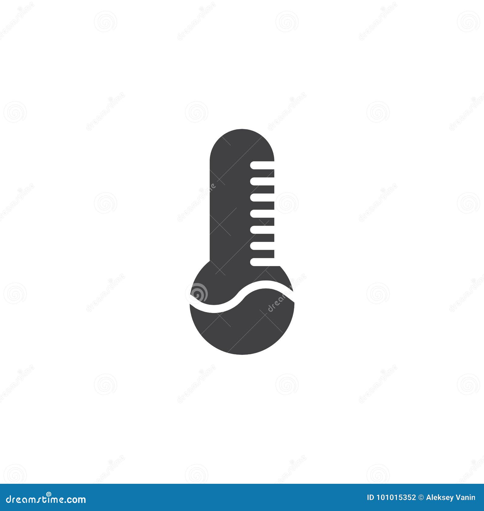 Temperature icon vector stock vector. Illustration of mercury - 101015352