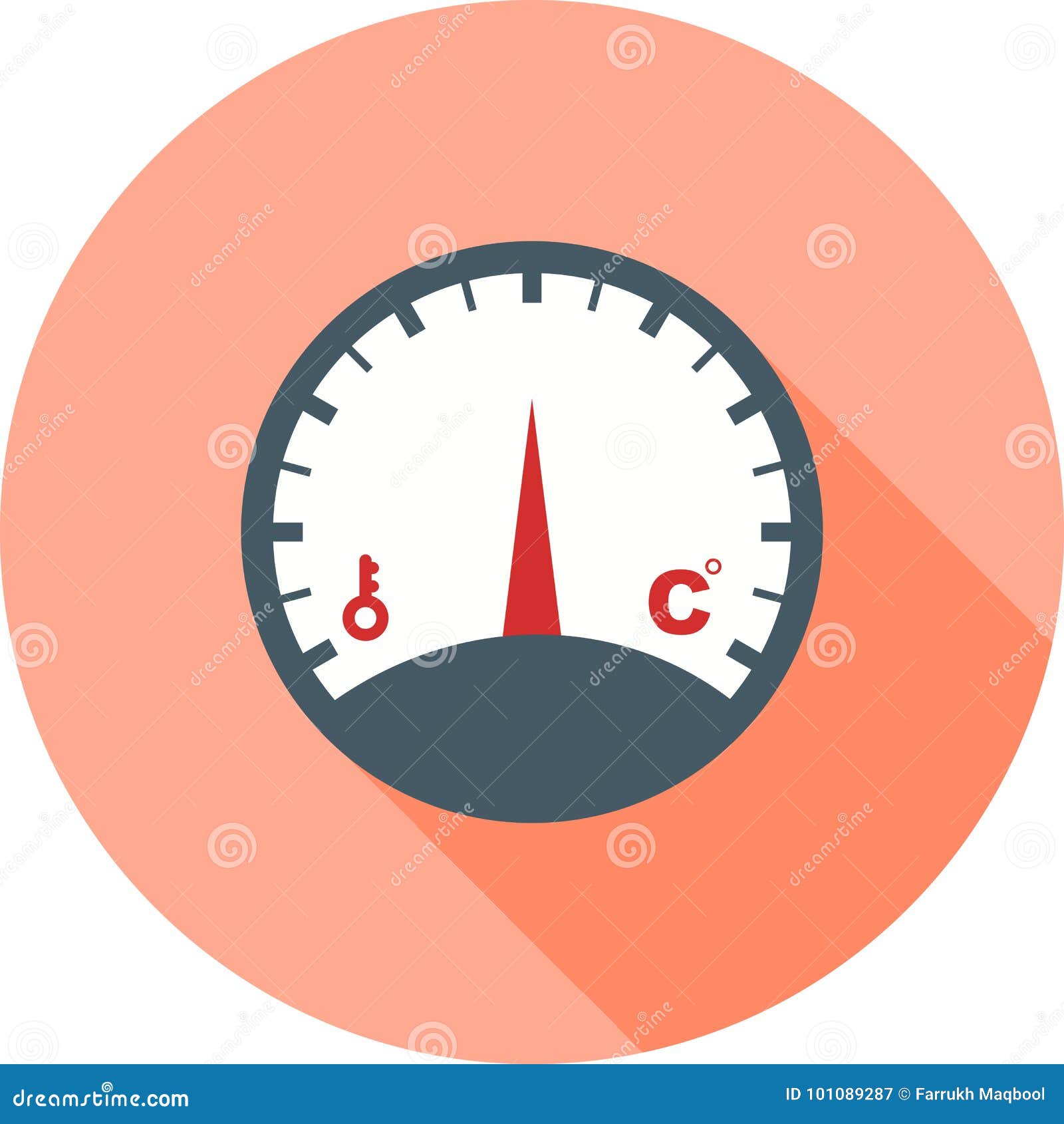 Temperature Indicator stock vector. Illustration of temperature - 101089287