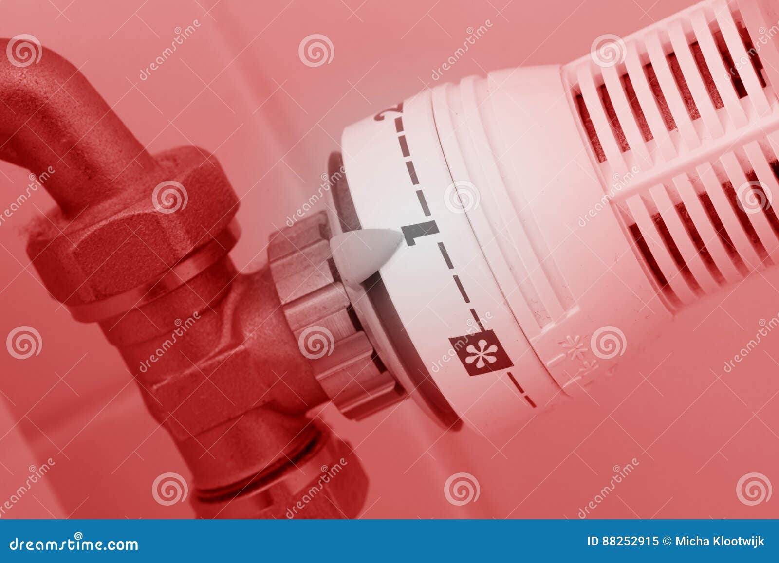 Temperature Knob of Heating Radiator, Used and Dusty Stock Image ...
