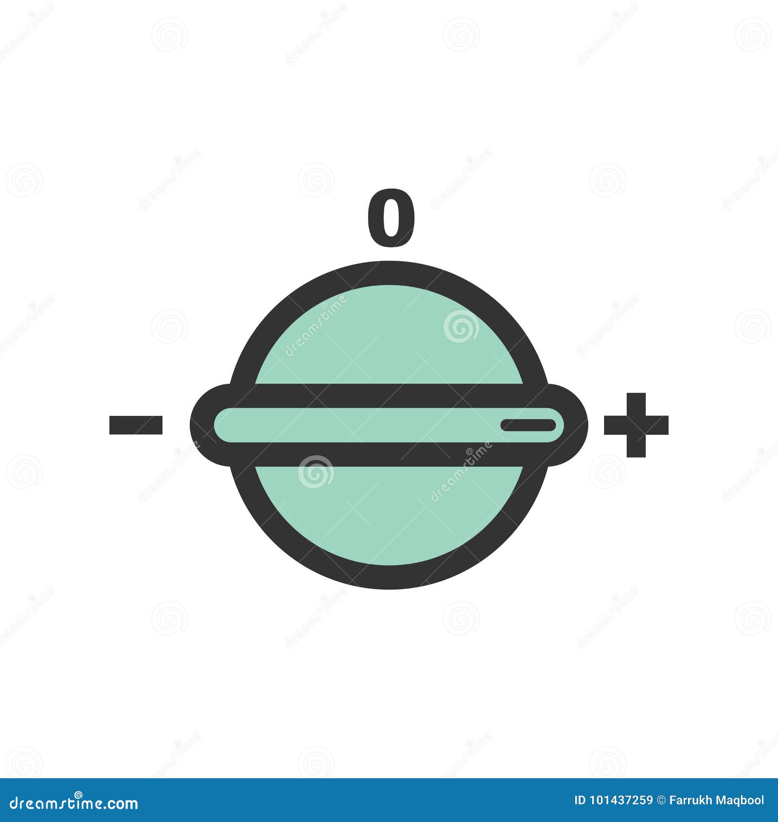 Temperature Knob stock vector. Illustration of home - 101437259