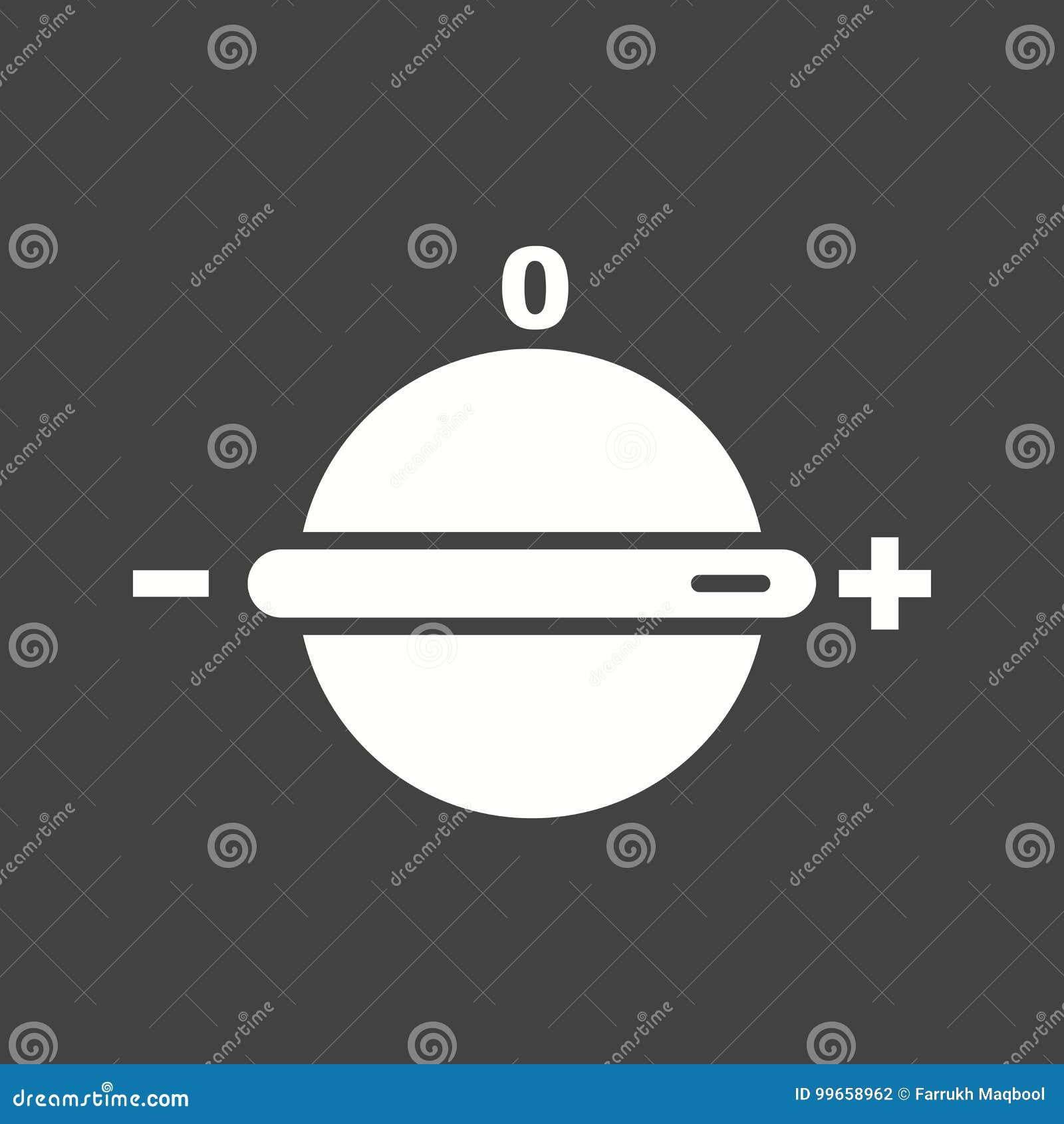 Temperature Knob stock vector. Illustration of boiler - 99658962