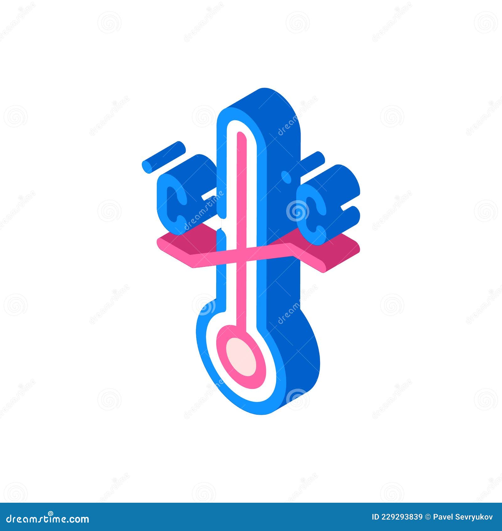 Temperature Limitation Isometric Icon Vector Illustration Stock Vector ...