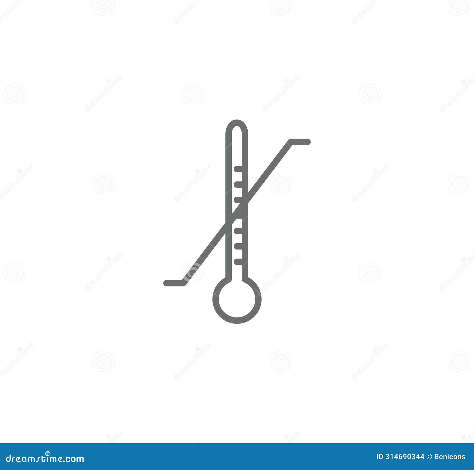 Temperature Limitation Line Icon Stock Vector - Illustration of cool ...