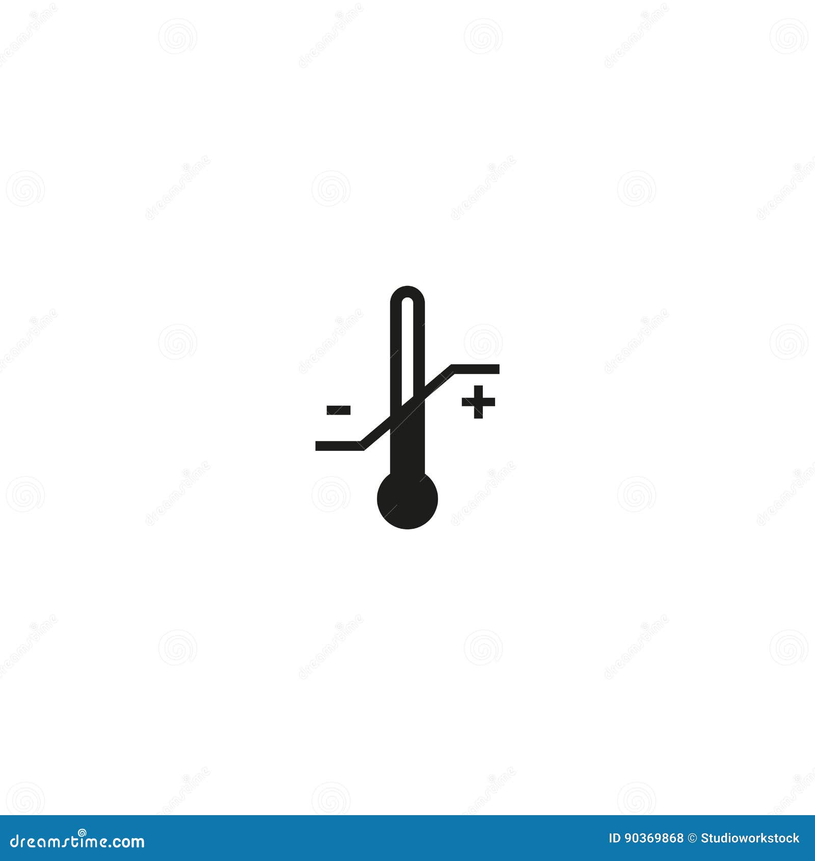 Temperature Limitation Symbol on White Background Stock Vector ...