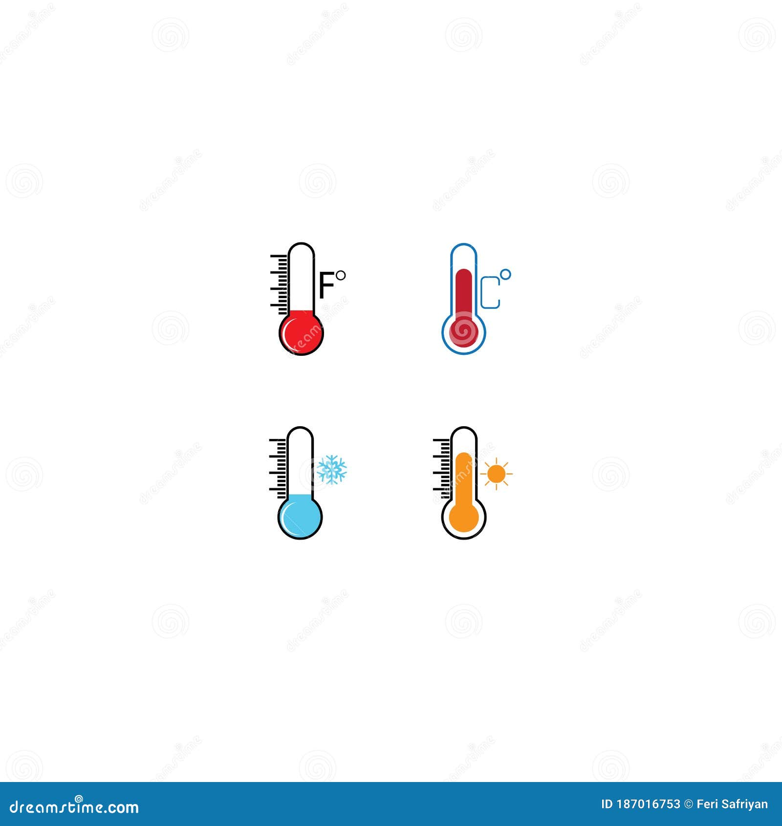 Vertical Celsius Thermometer Degree Scale. Graphic Template For ...