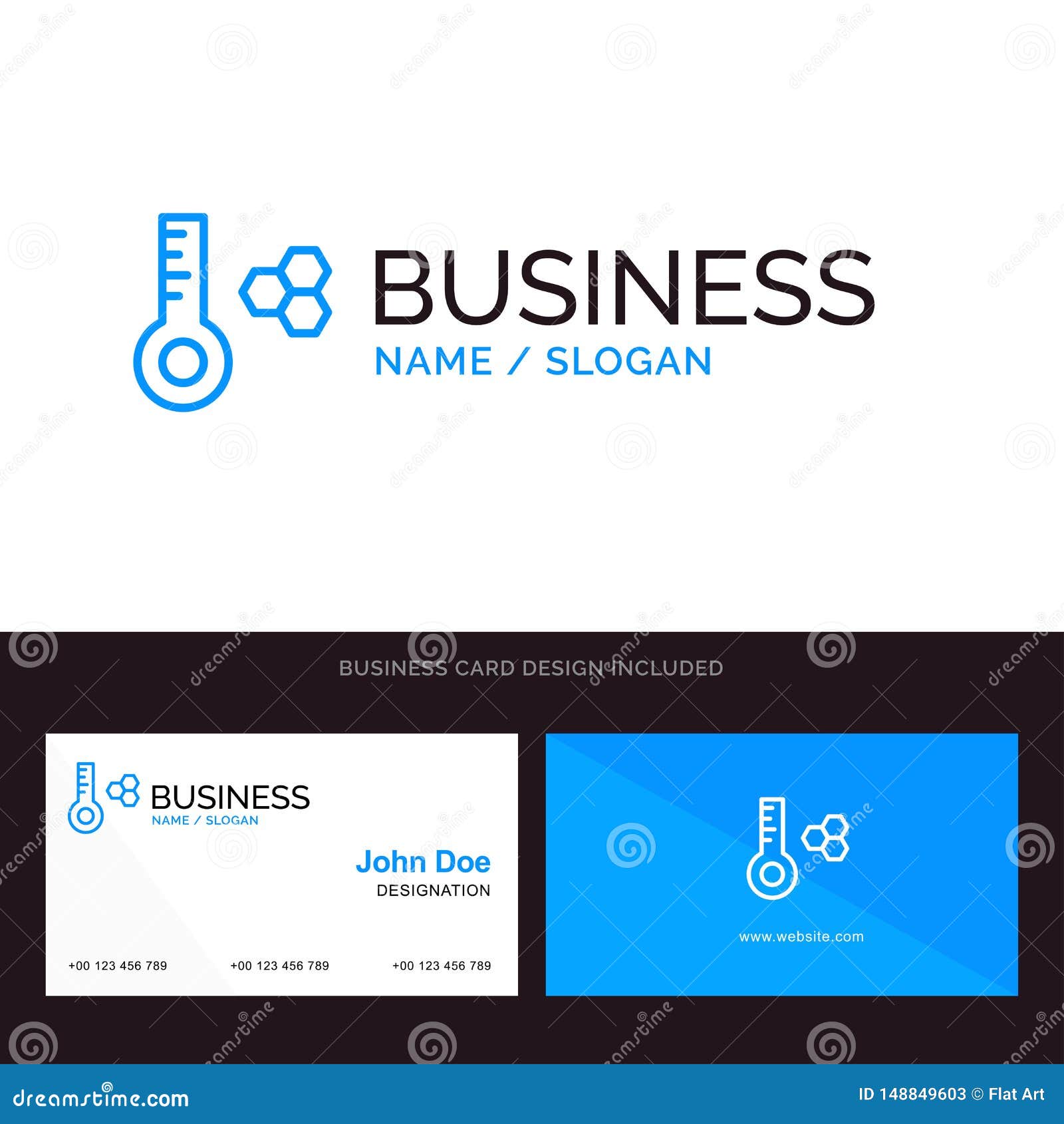 Temperature, Temperature Meter, Thermometer Blue Business Logo and ...