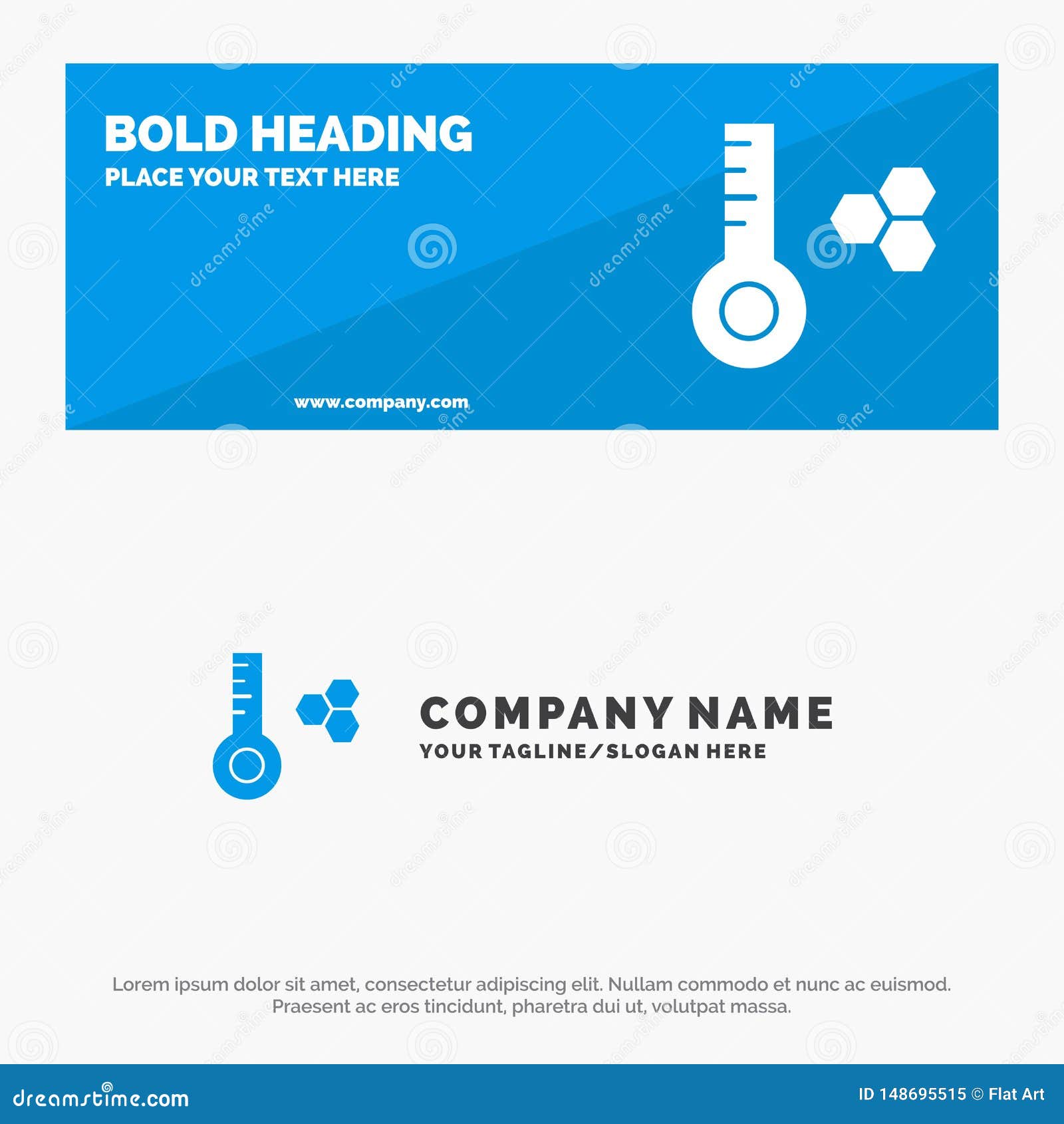 Temperature, Temperature Meter, Thermometer SOlid Icon Website Banner ...