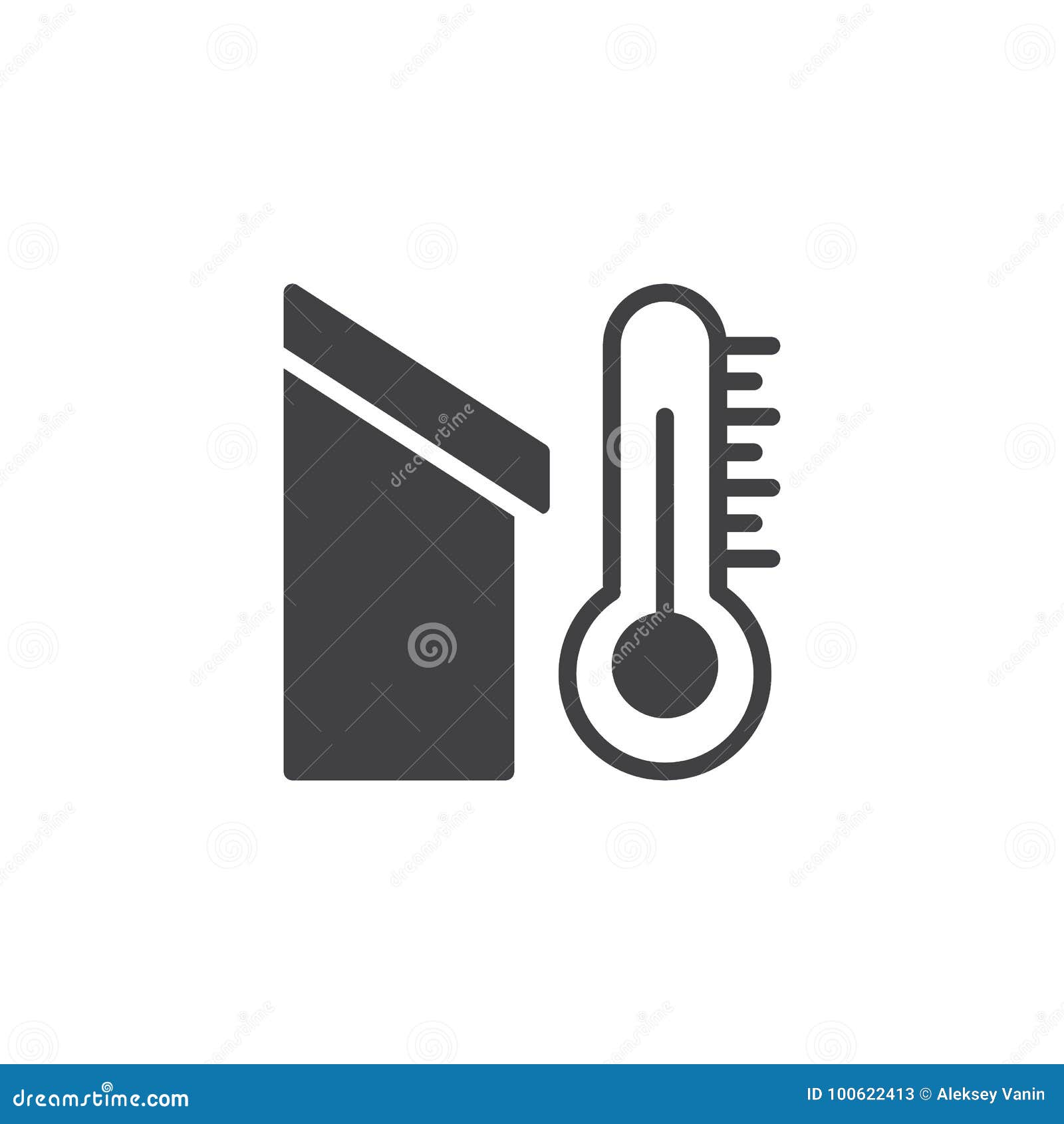 Temperature Outside Icon Vector Stock Vector - Illustration of filled ...