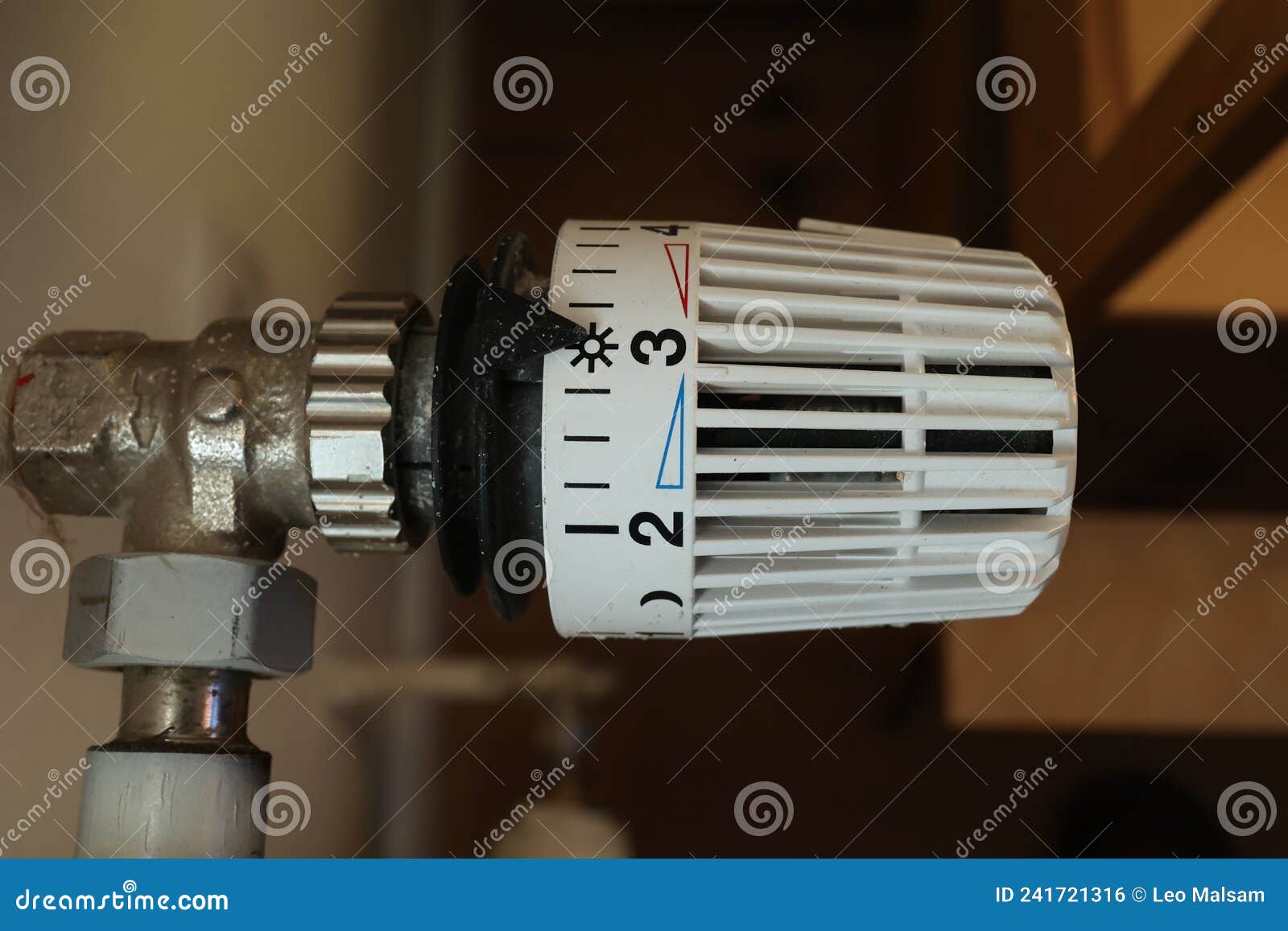 Temperature Regulator in the System of Heating Stock Photo - Image of ...