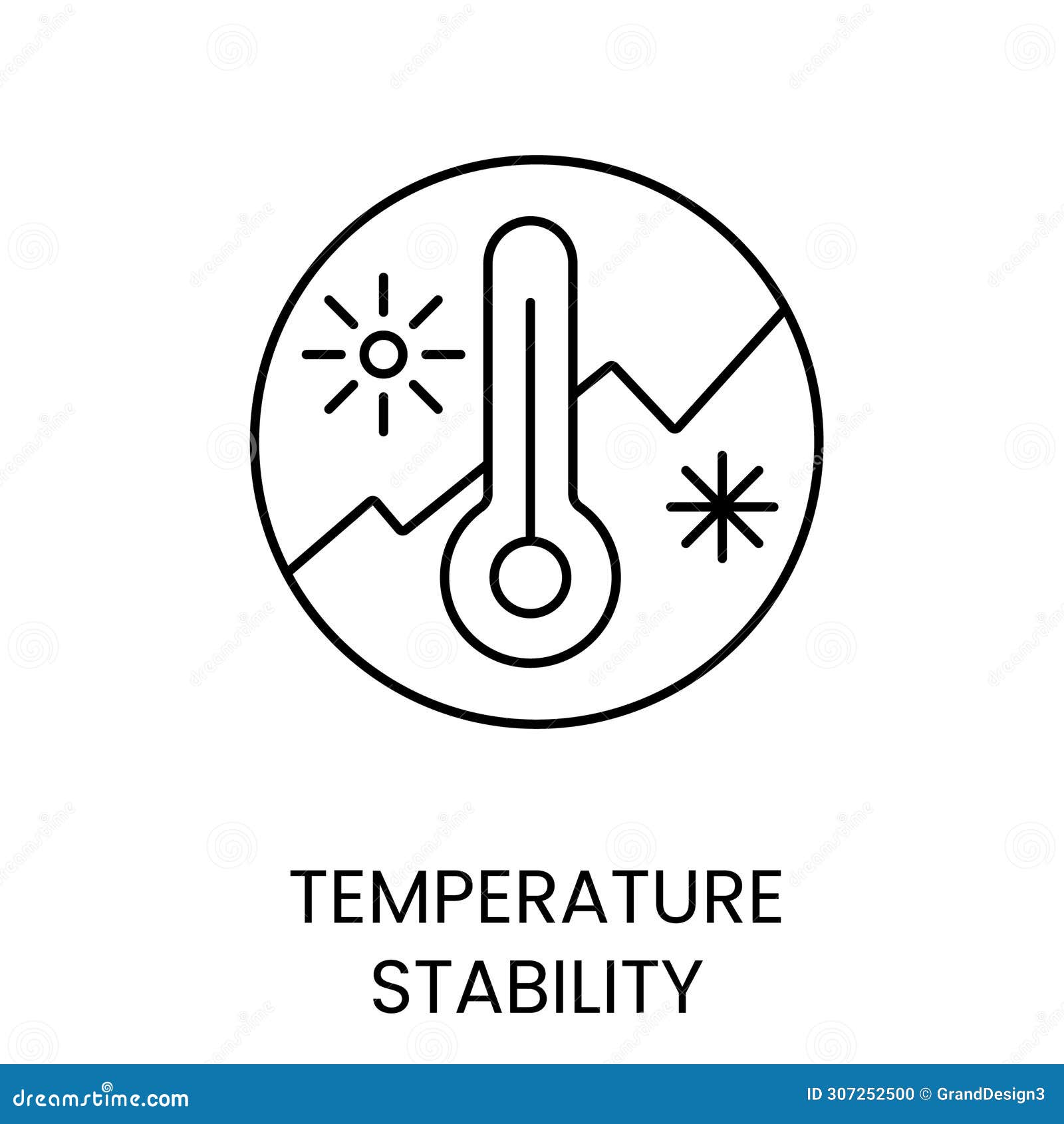 Temperature Resistance Line Icon in Vector with Editable Stroke for ...