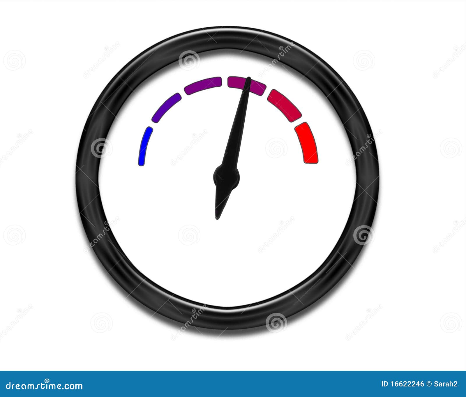 Temperature Rising - Dial with White Face Stock Illustration ...