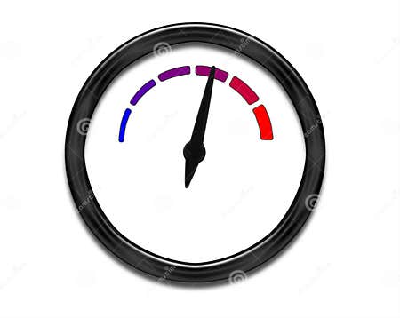 Temperature Rising - Dial with White Face Stock Illustration ...