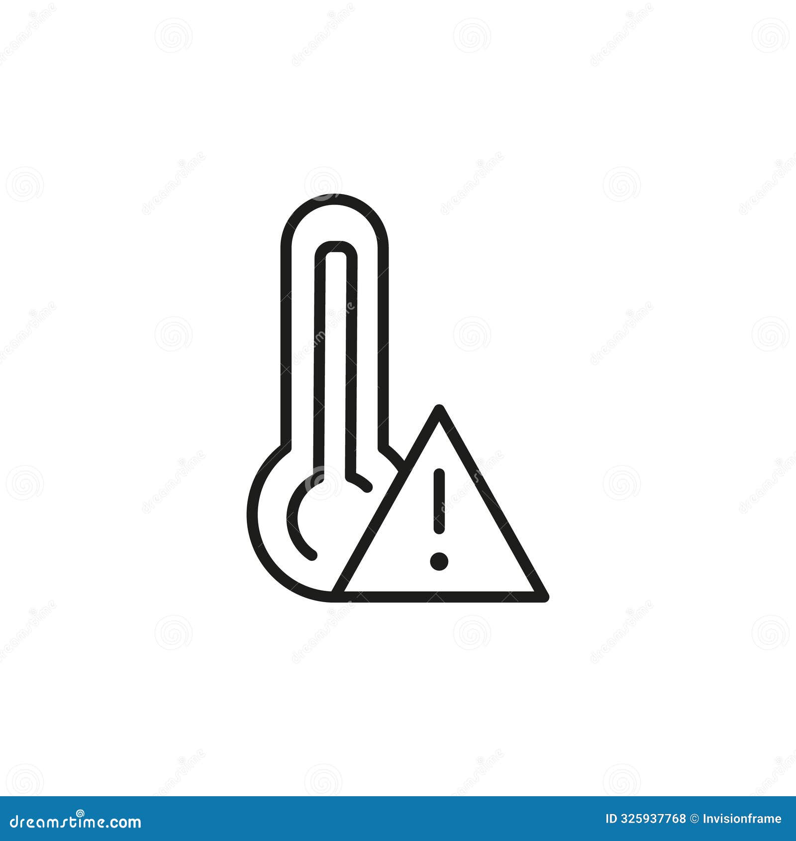 Temperature risk icon stock illustration. Illustration of collapse ...