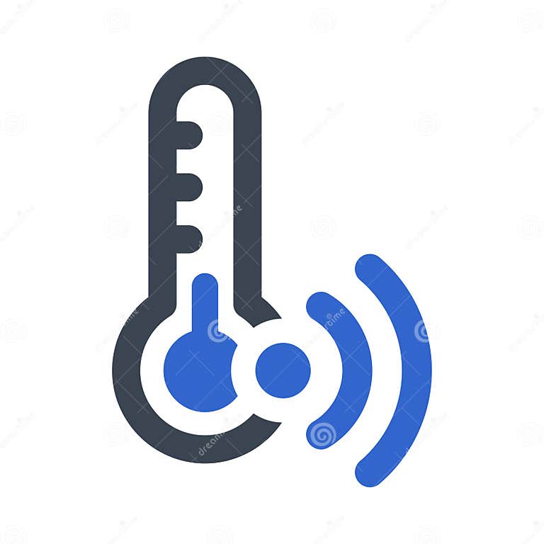 Temperature sensor icon stock vector. Illustration of vector - 277374011