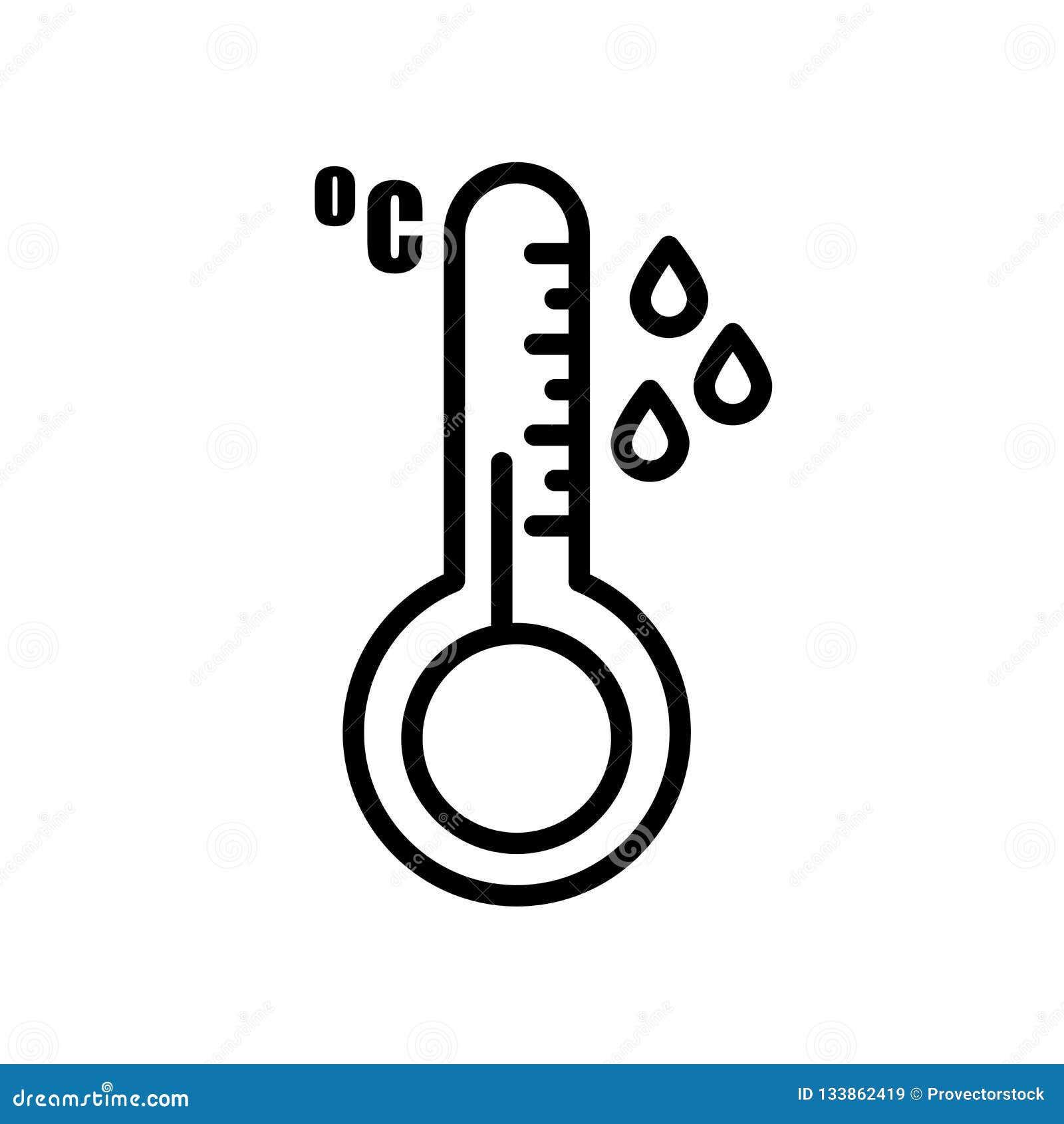 Temperature Sensor Icon Isolated on White Background Stock Vector ... Temperature Sensor Icon Isolated on White Background Stock Vector ...