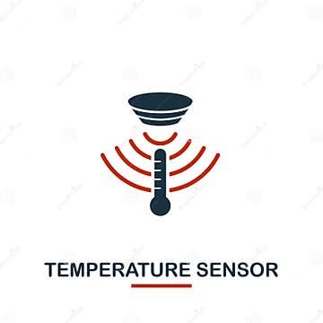 Temperature Sensor Icon from Sensors Icons Collection. Creative Two Colors Design Symbol ...