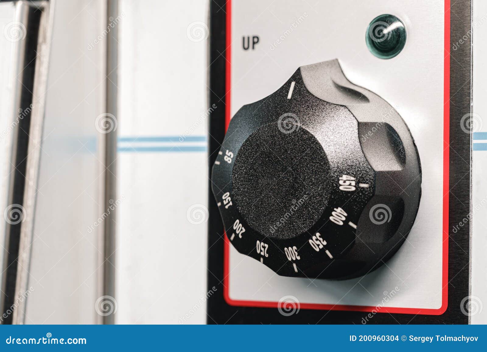 Temperature Sensor Indicator on Kitchen Equipment Close Up Stock Photo ...