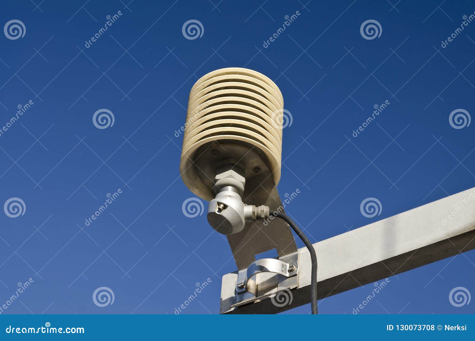 Temperature Sensor in a Meteo Station Stock Photo - Image of technology ...